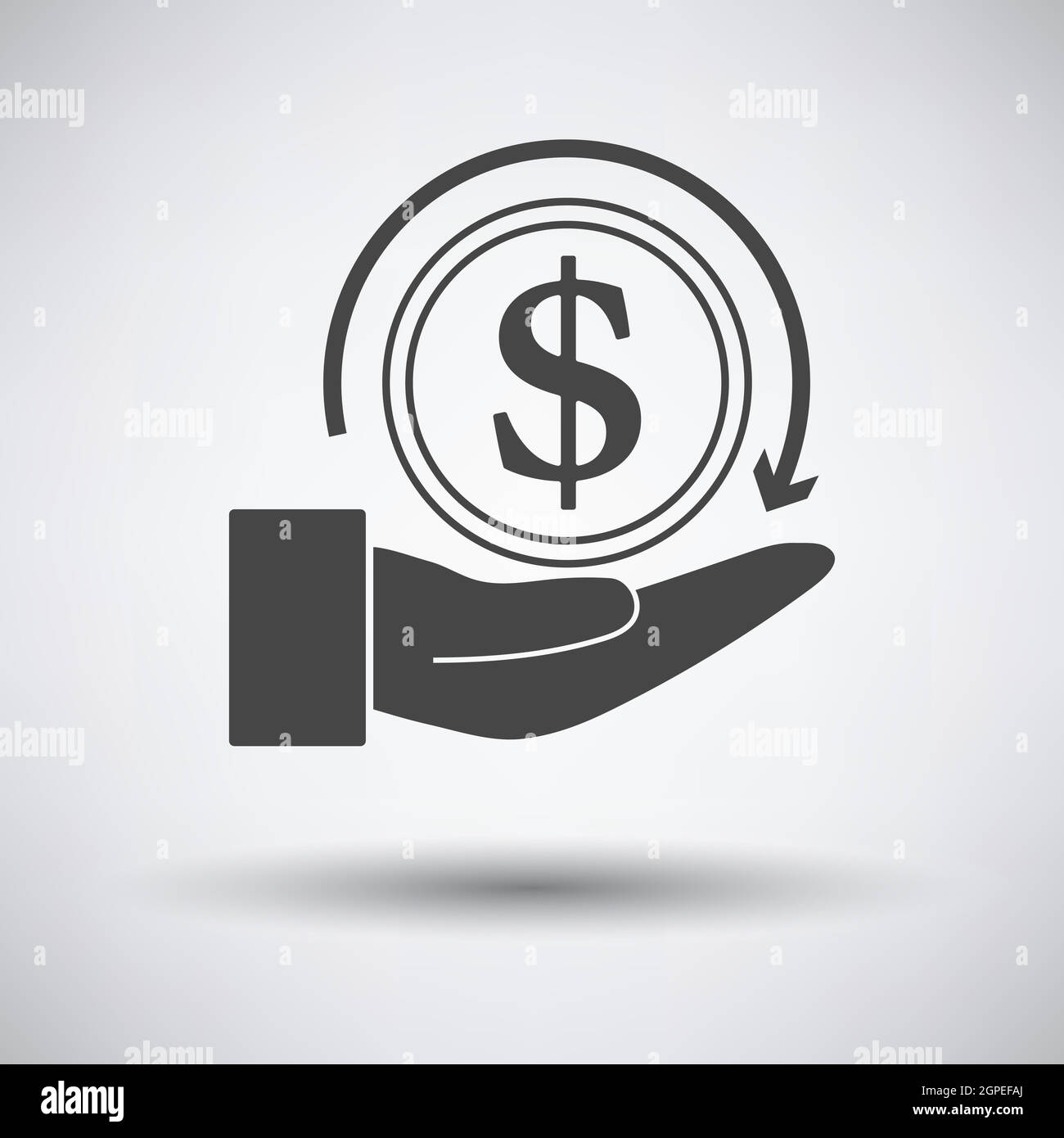 Cash Back Coin To Hand Icon Stock Vector Image & Art - Alamy