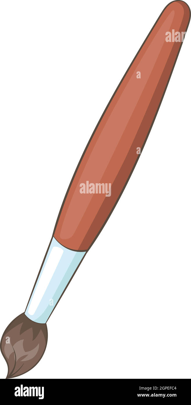 Artist brush for drawing icon, cartoon style Stock Vector Image & Art ...