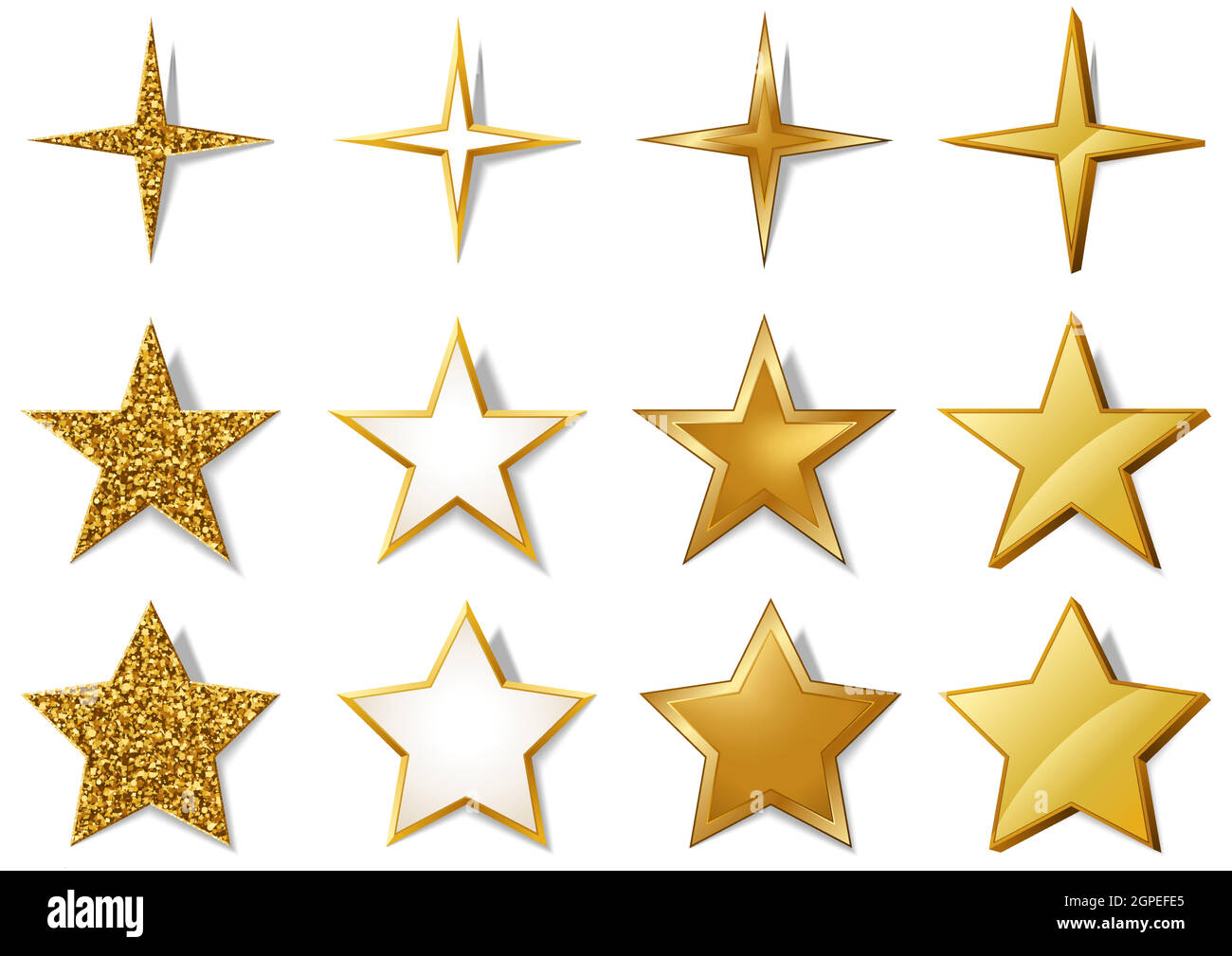 Metallic stars hi-res stock photography and images - Alamy
