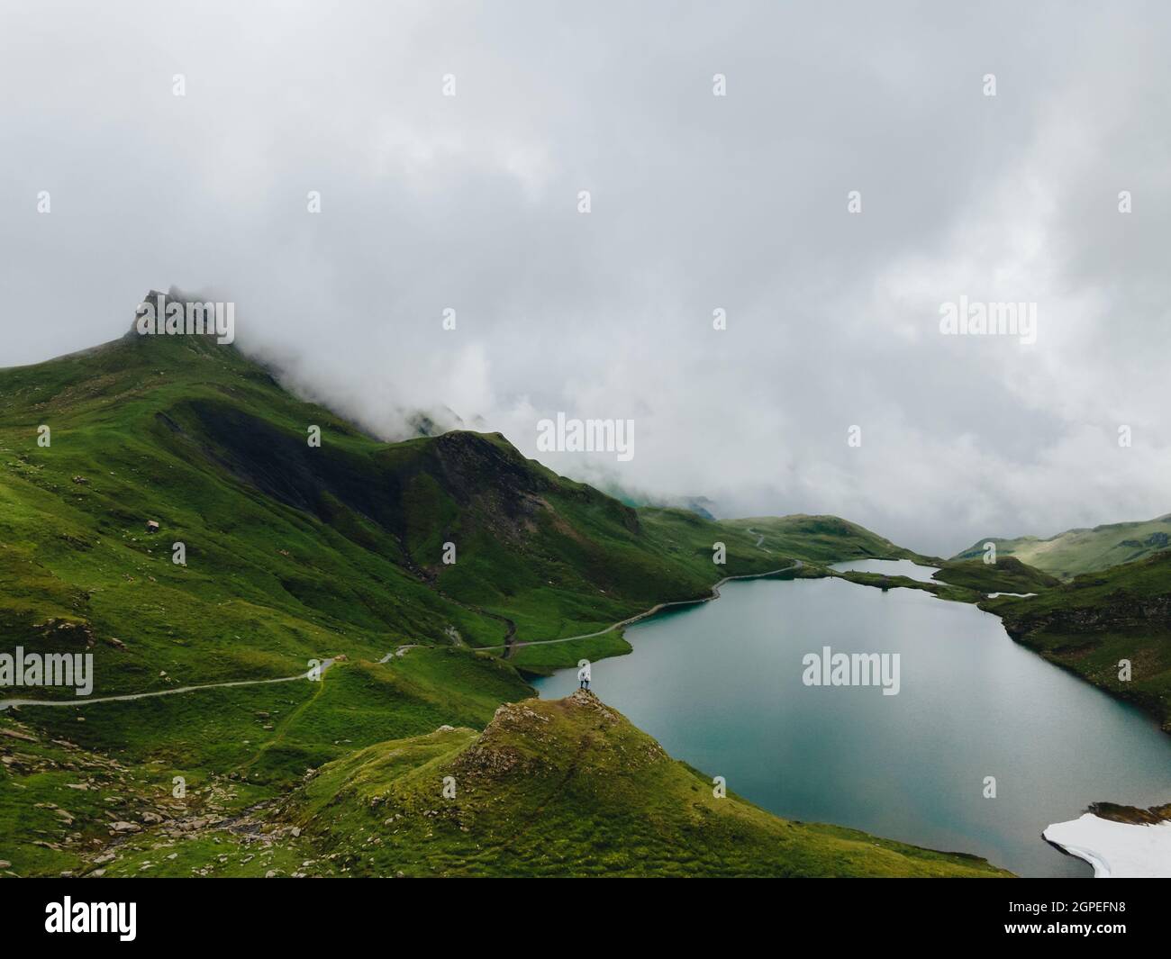 Grindelwald, Switzerland with parts of Mattenberg in the background ...