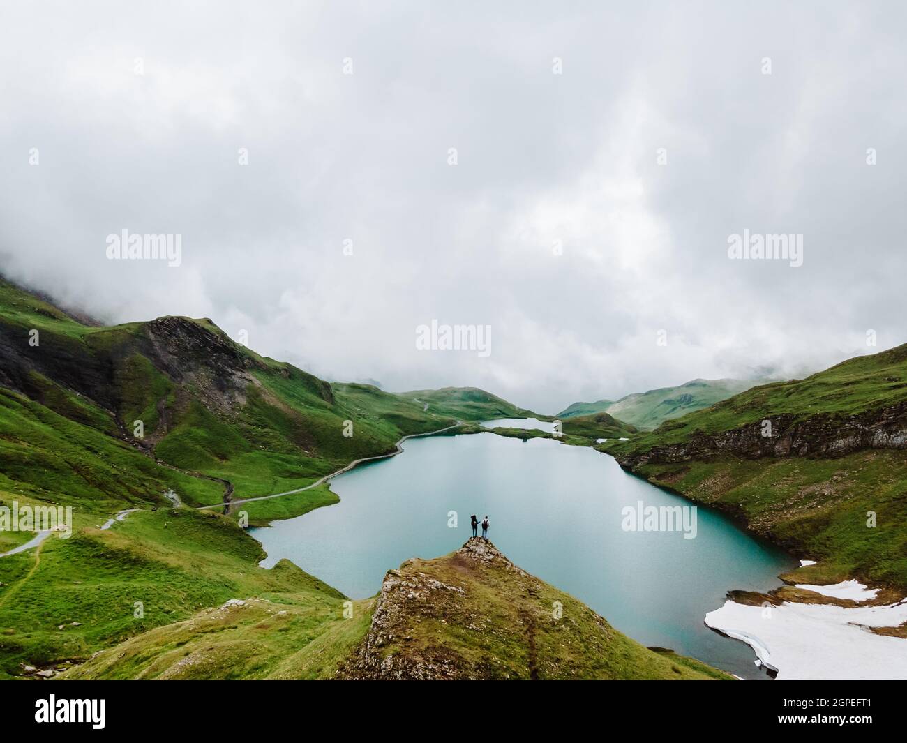 Grindelwald, Switzerland with parts of Mattenberg in the background ...