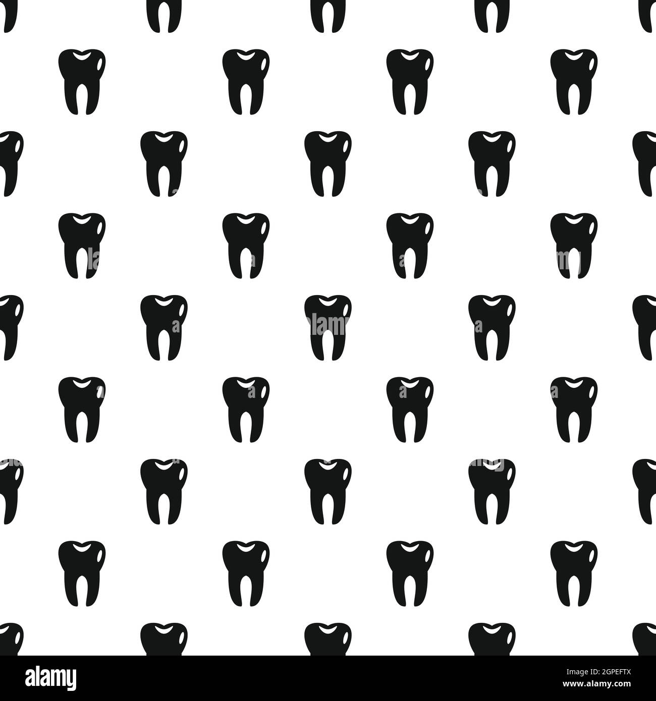Tooth pattern, simple style Stock Vector Image & Art - Alamy
