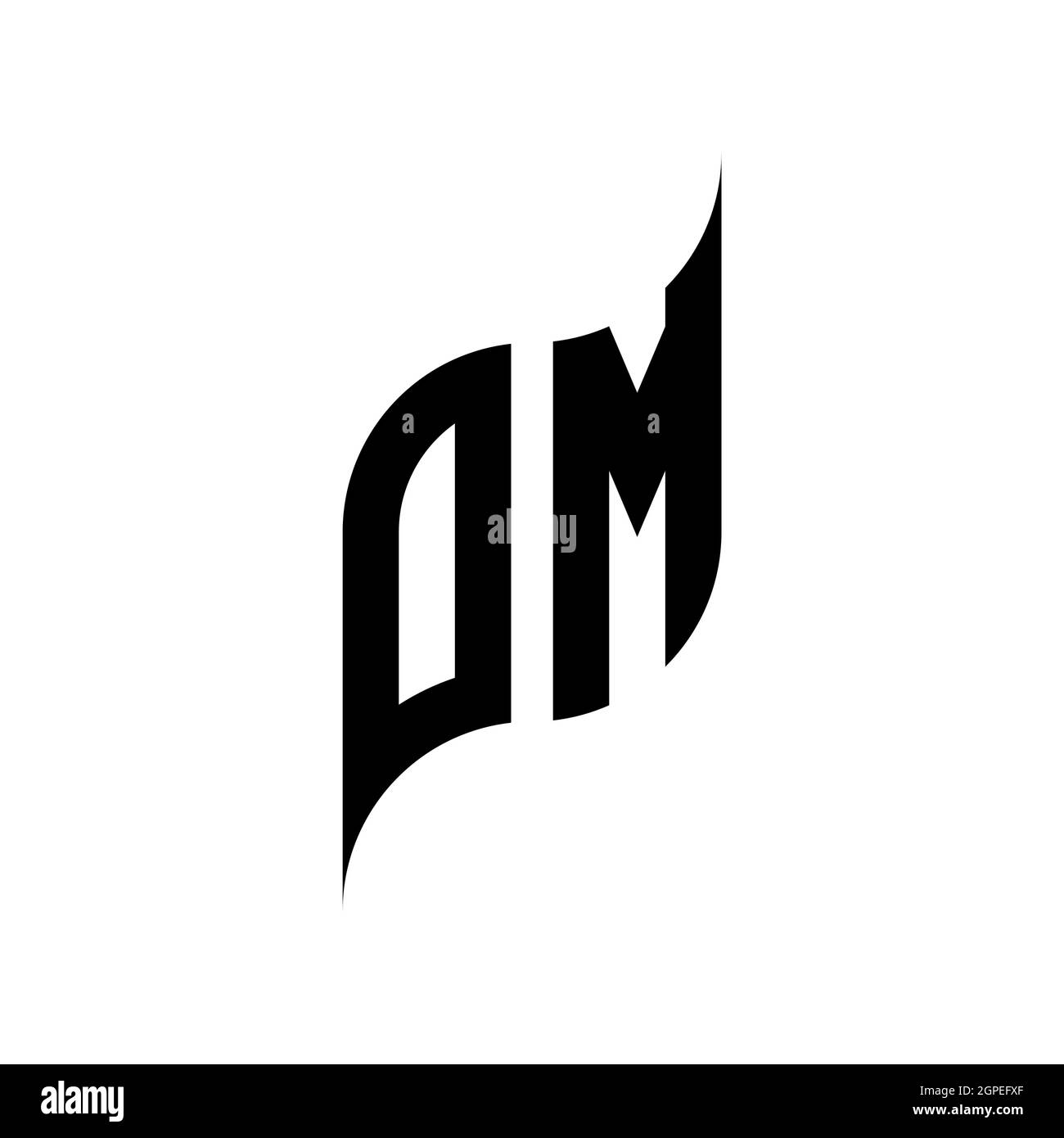 OM Monogram geometric shape style template. Monogram initial design ...