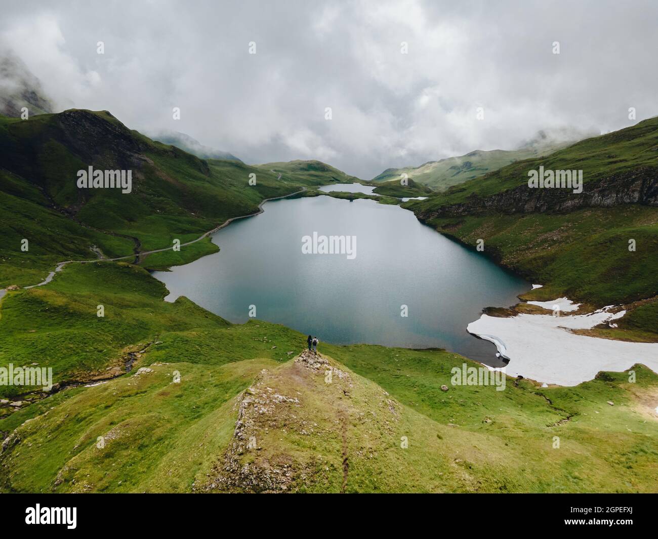 Grindelwald, Switzerland with parts of Mattenberg in the background ...