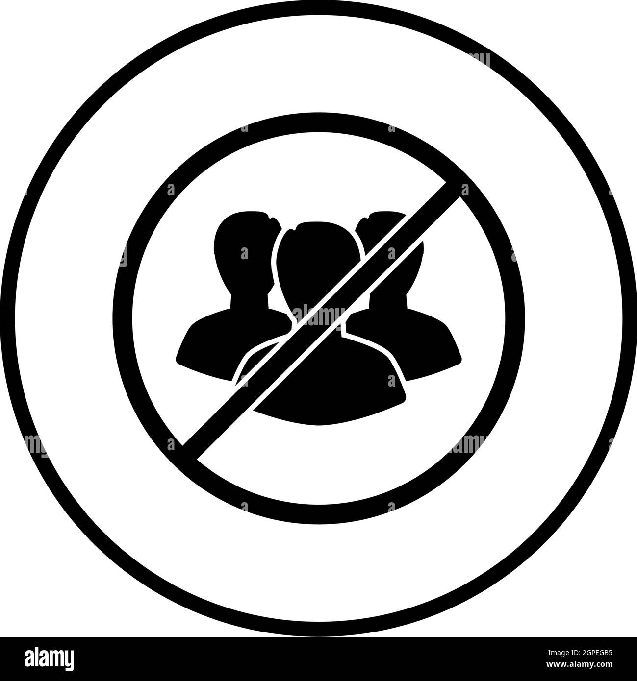 No Meeting Icon Stock Vector Image & Art - Alamy