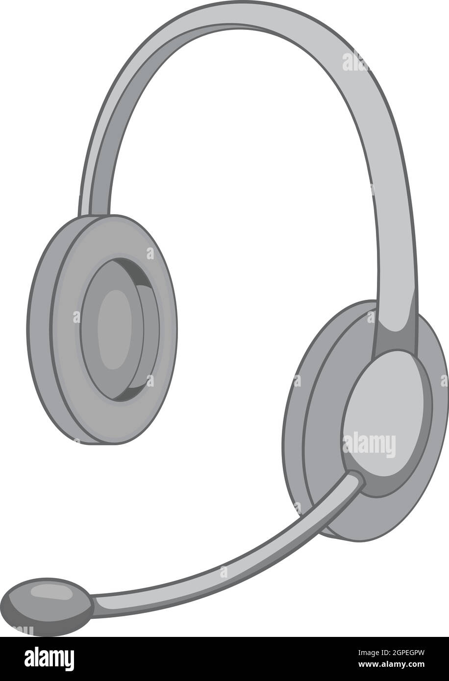 Microphone headphone vector illustration Stock Vector Images - Alamy