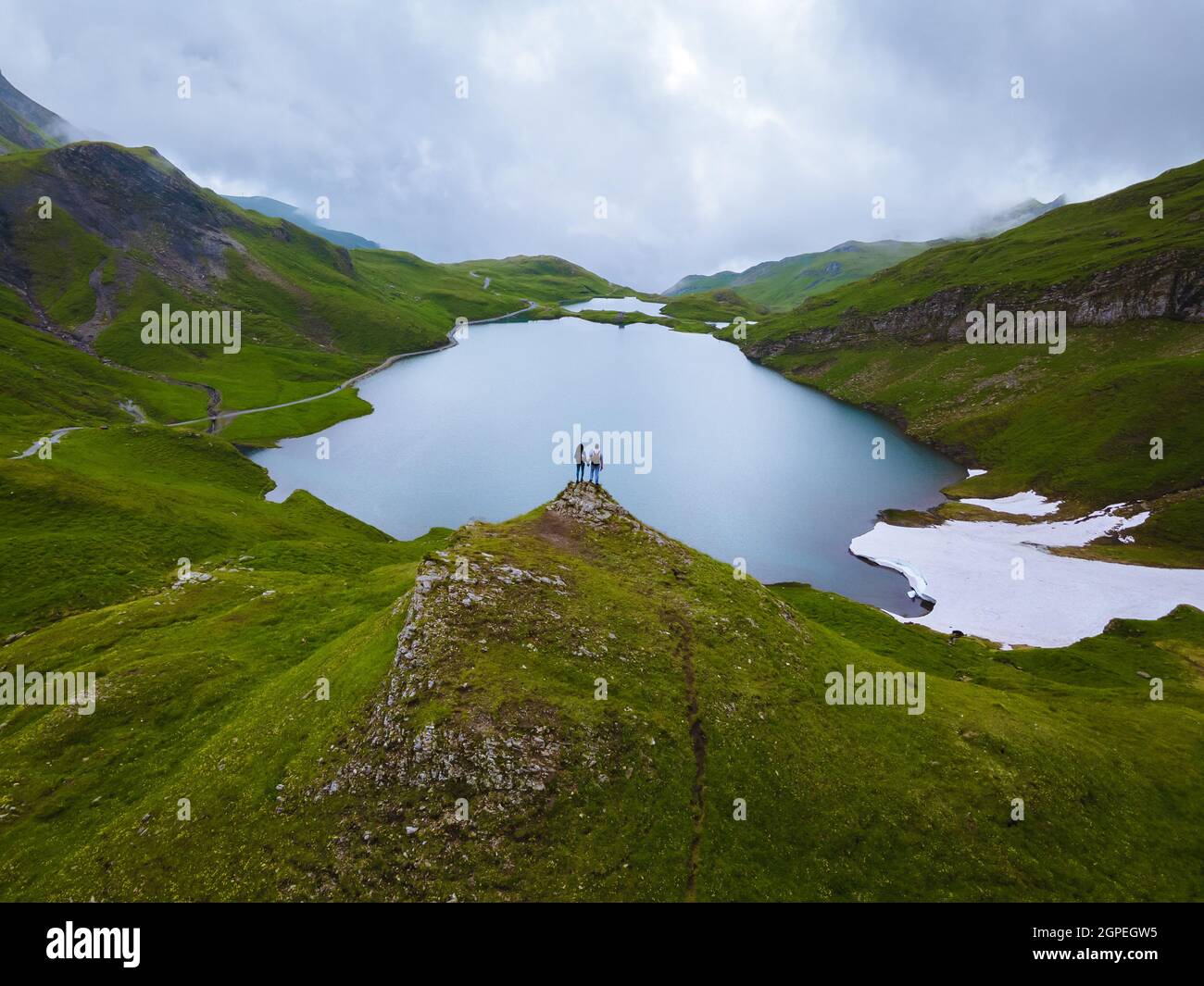 Grindelwald, Switzerland with parts of Mattenberg in the background ...