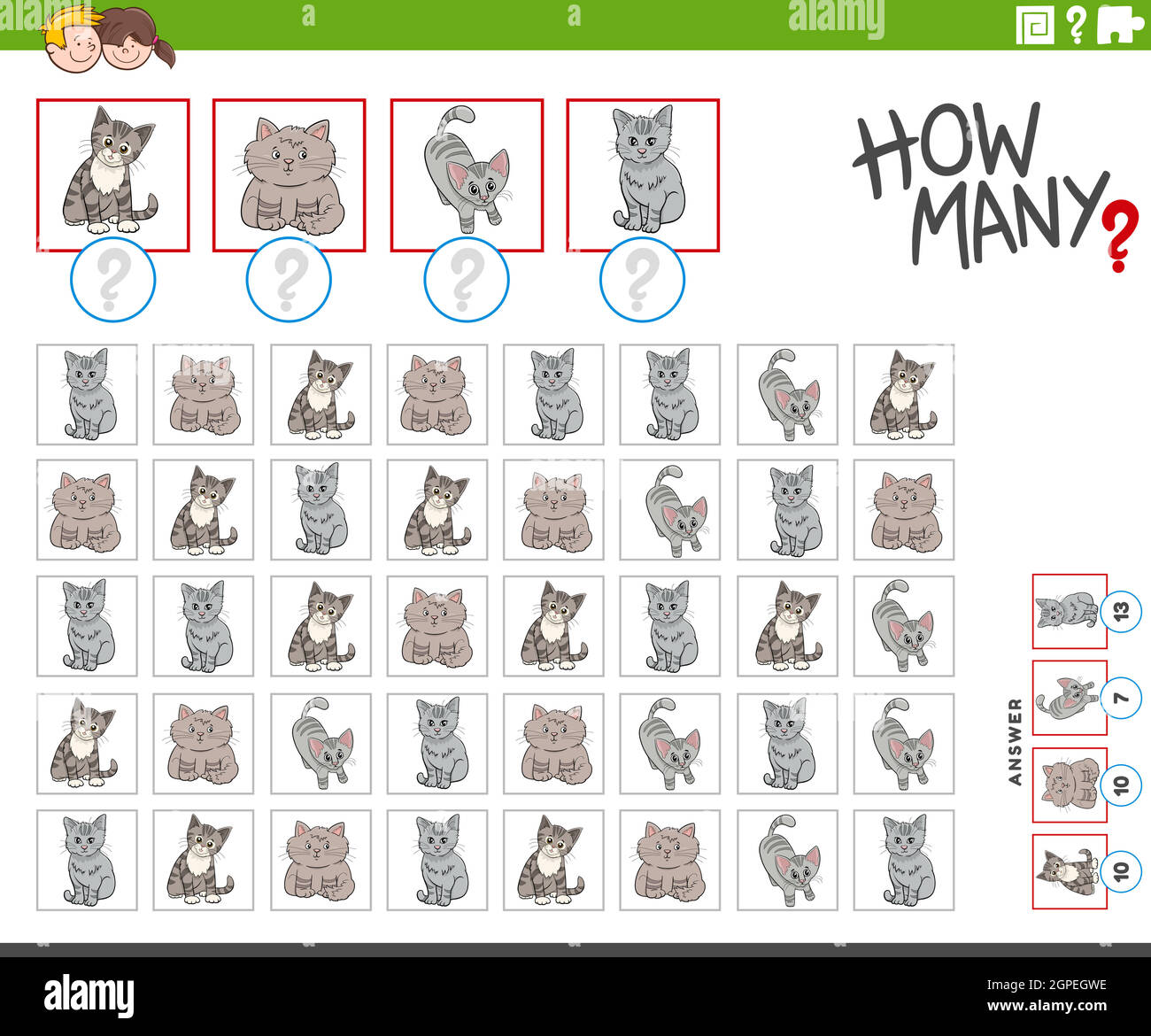 Many cats Stock Vector Images - Alamy