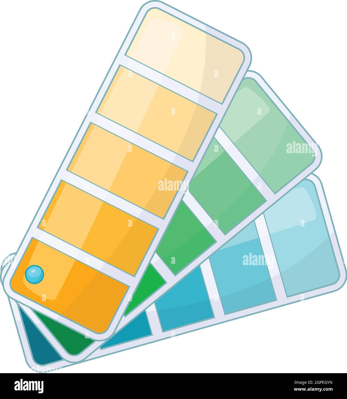 White color palette guide icon hi-res stock photography and images - Alamy