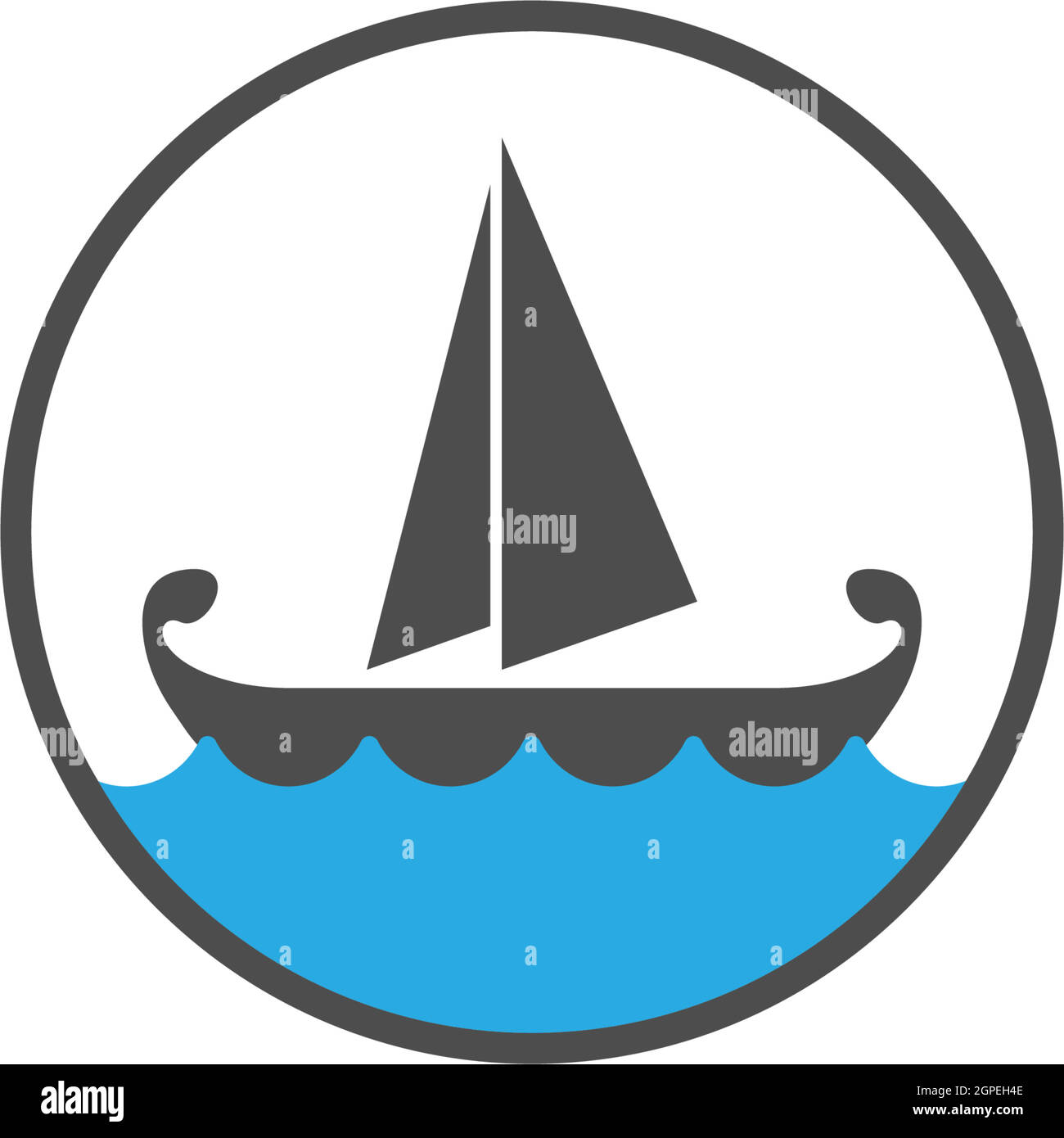 Cruise ship logo icon design template vector Stock Vector Image & Art ...