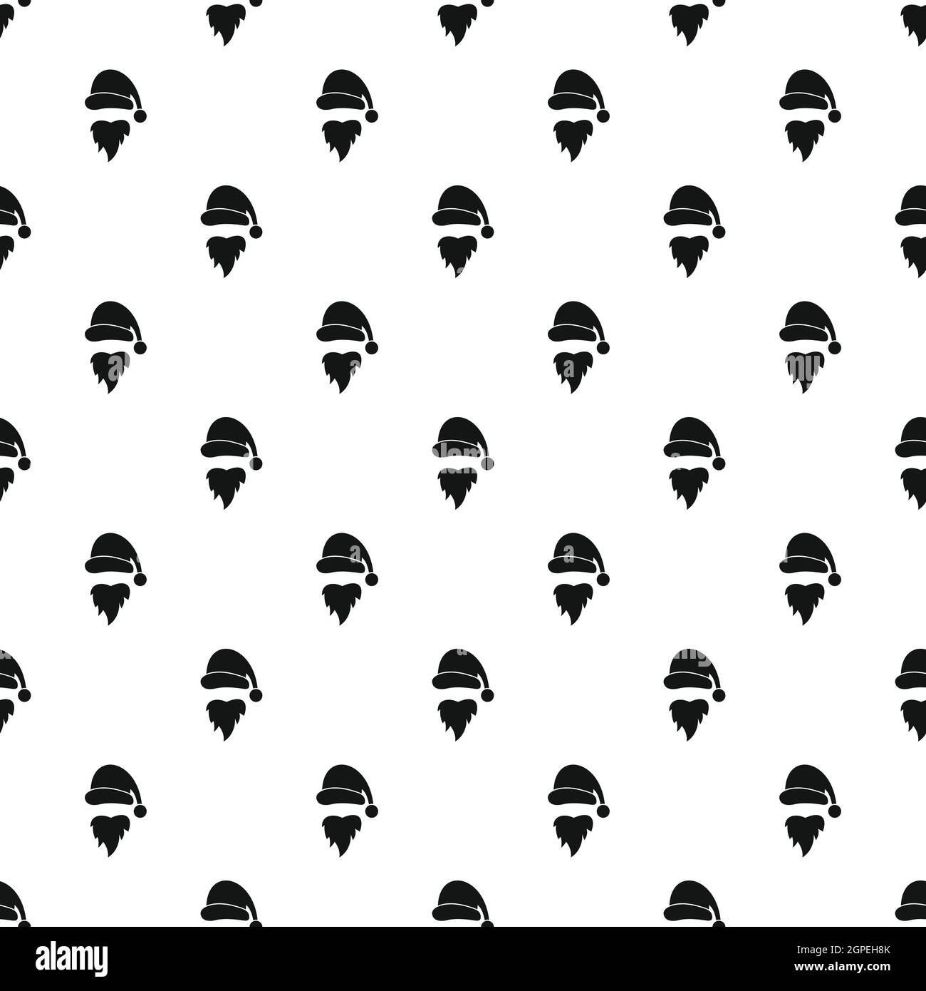 Festive christmas pattern santa Cut Out Stock Images & Pictures - Alamy