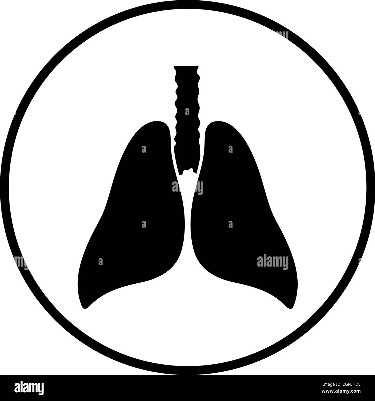 Human Lungs Icon Stock Vector Image & Art - Alamy