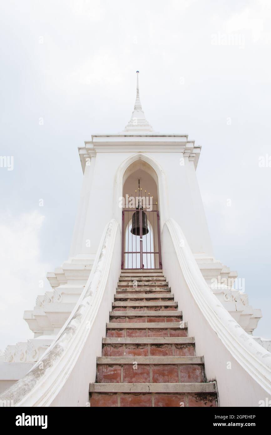 Thai temple building with nature Stock Photo - Alamy