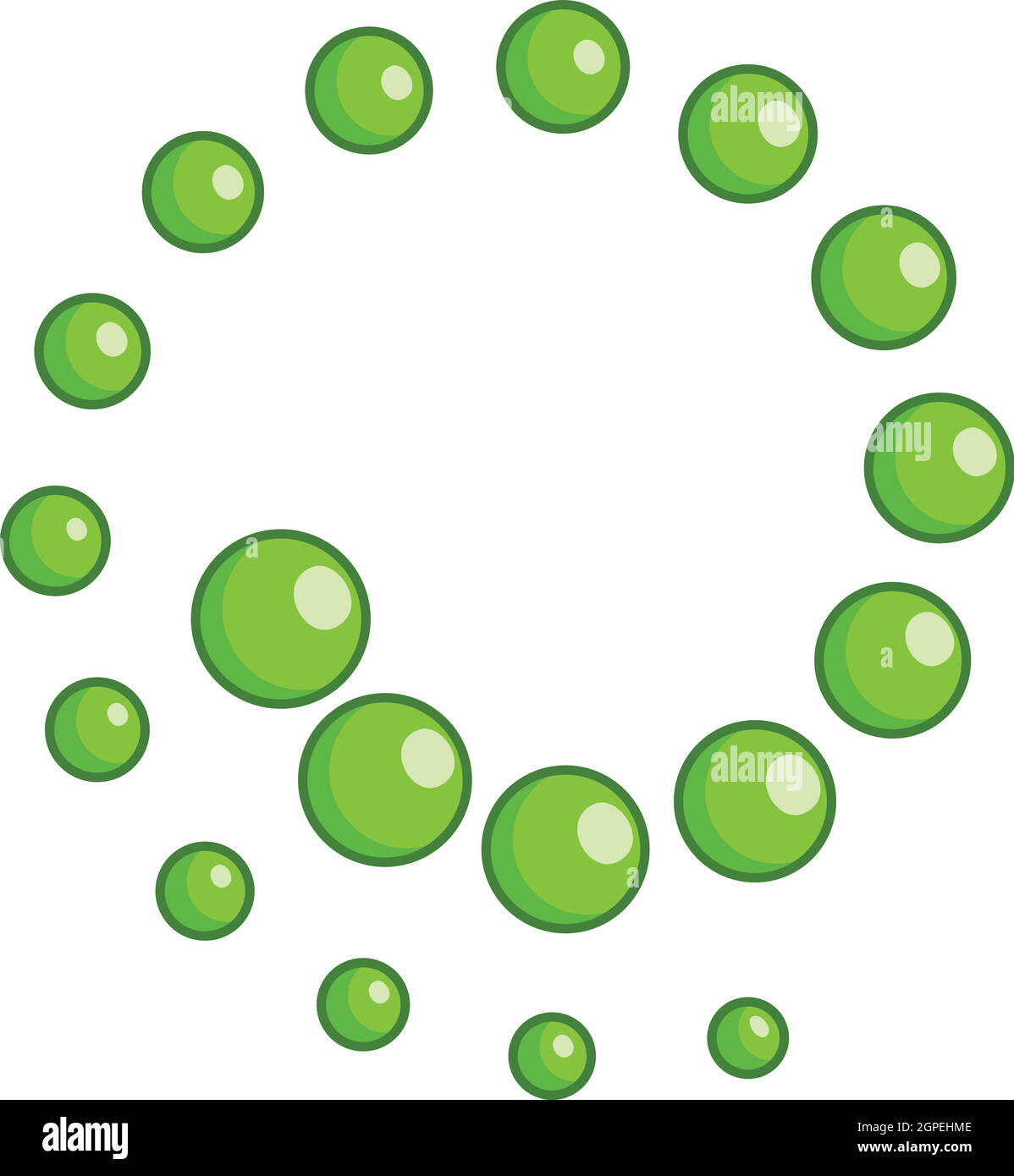 Circles twisted into spiral icon, cartoon style Stock Vector Image ...