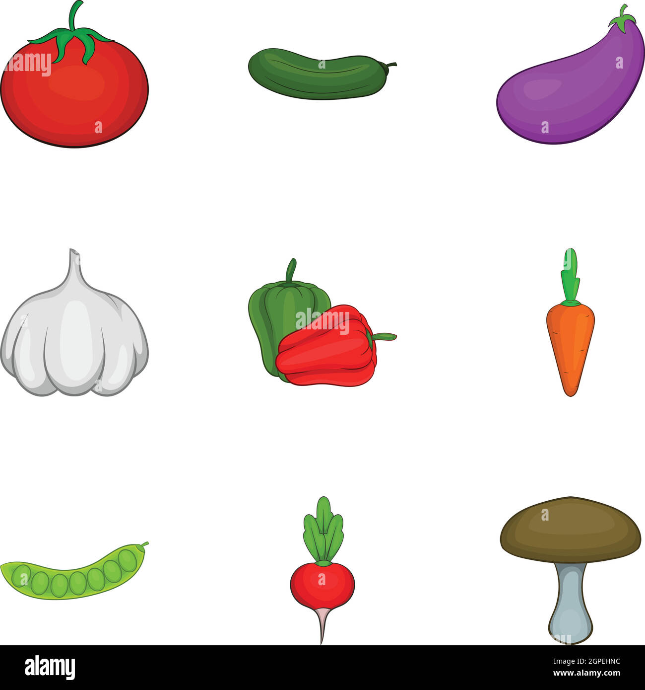 Cartoon Vegetables Without Faces Cute Vegetables Clipart, Vegetables