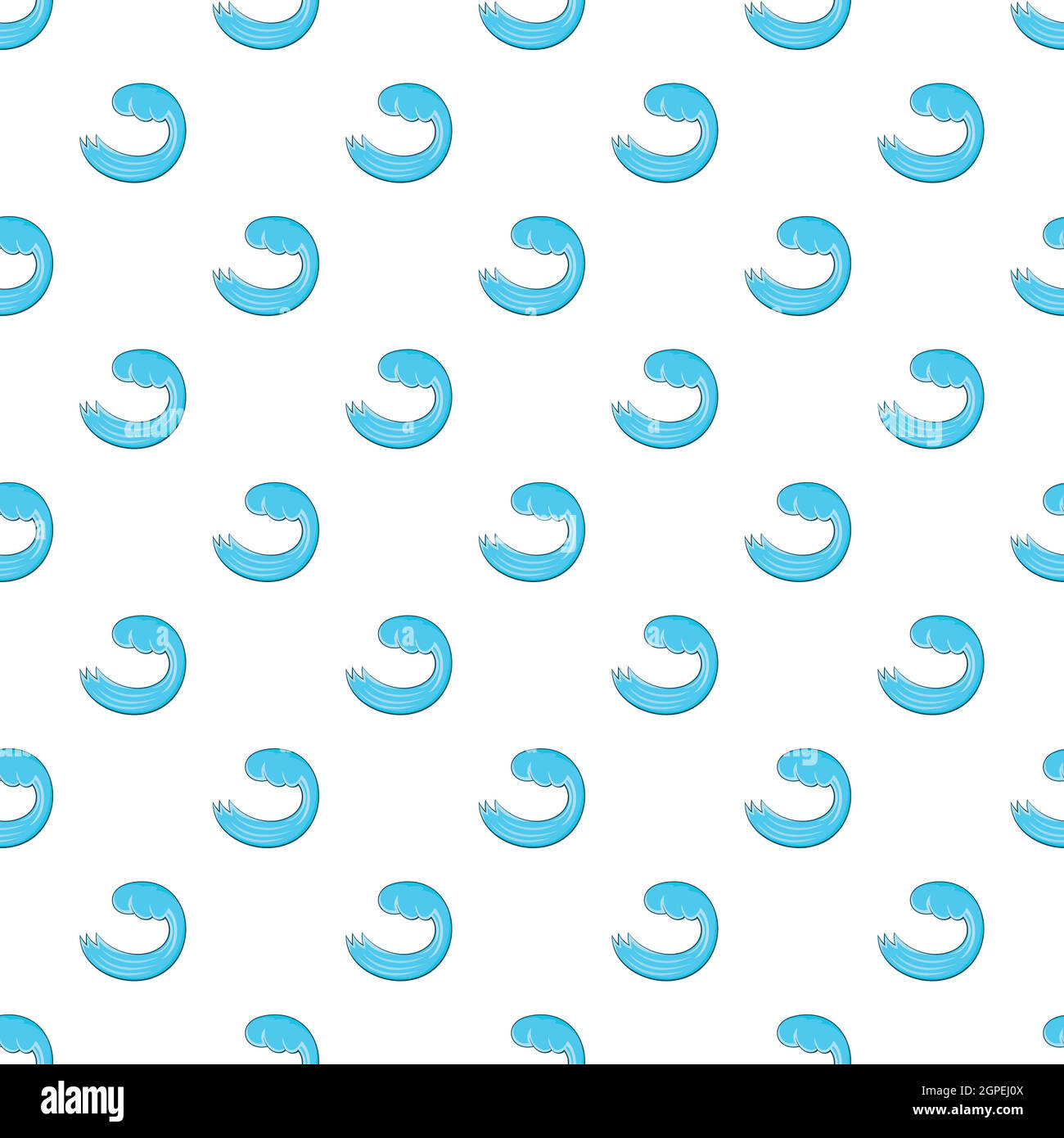 Vector blue wave pattern Cut Out Stock Images & Pictures - Alamy