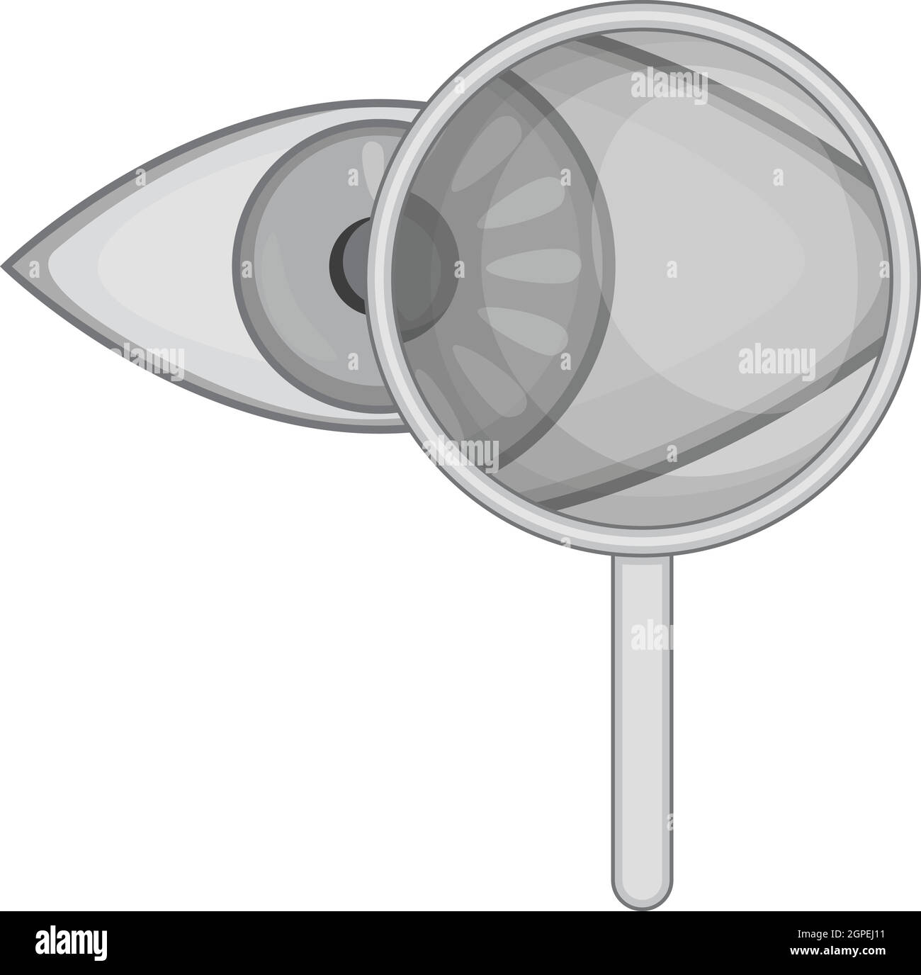 Icon vector eye exam Cut Out Stock Images & Pictures - Alamy