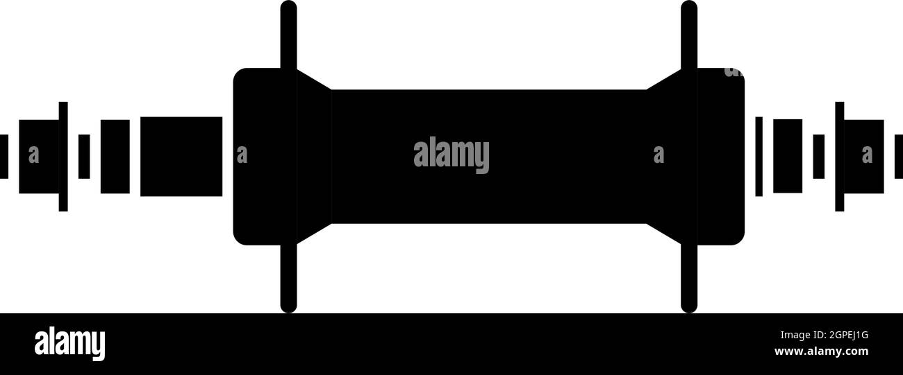 Bike hub icon white Stock Vector Images - Alamy