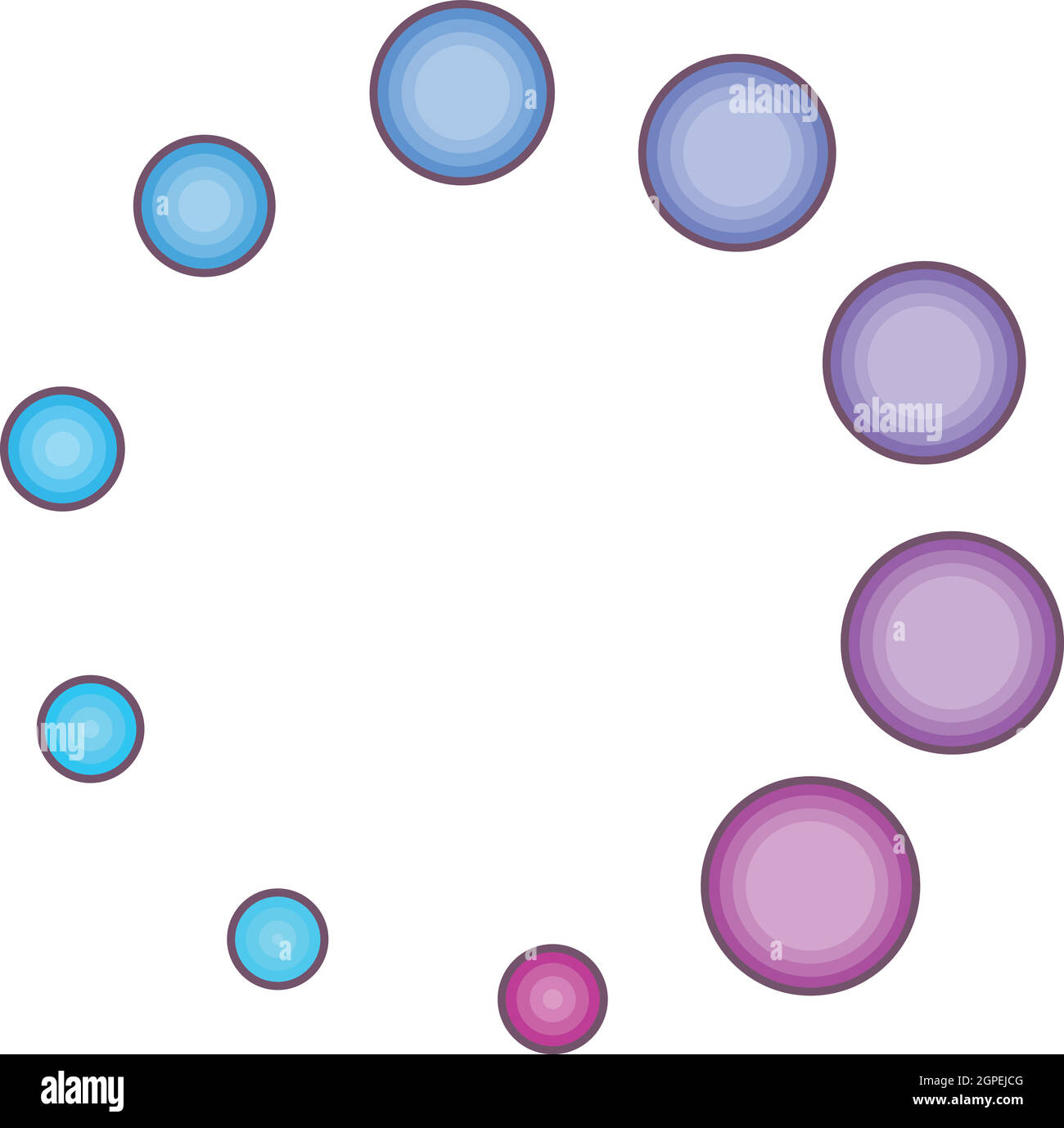 Abstract circle shape icon, cartoon style Stock Vector Image & Art - Alamy