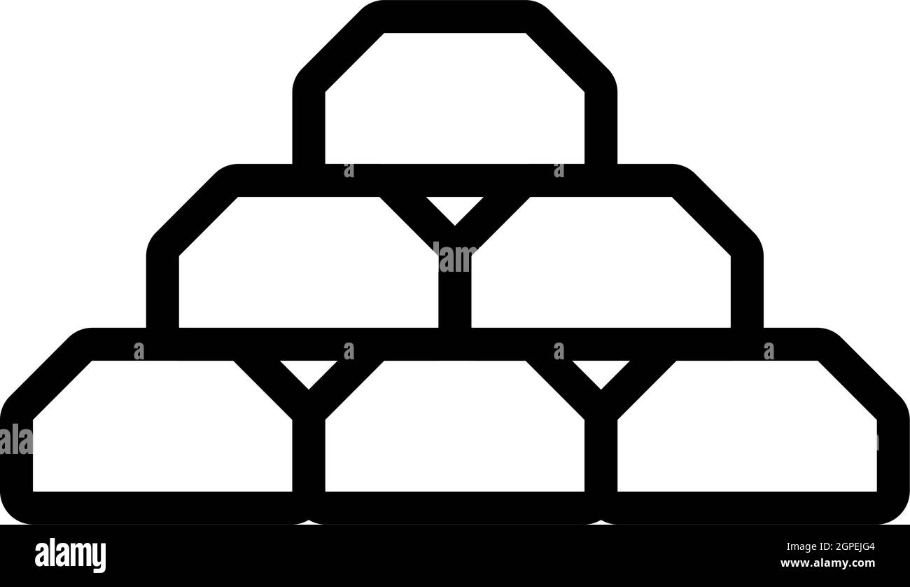 Gold Bullion Icon Stock Vector Image & Art - Alamy