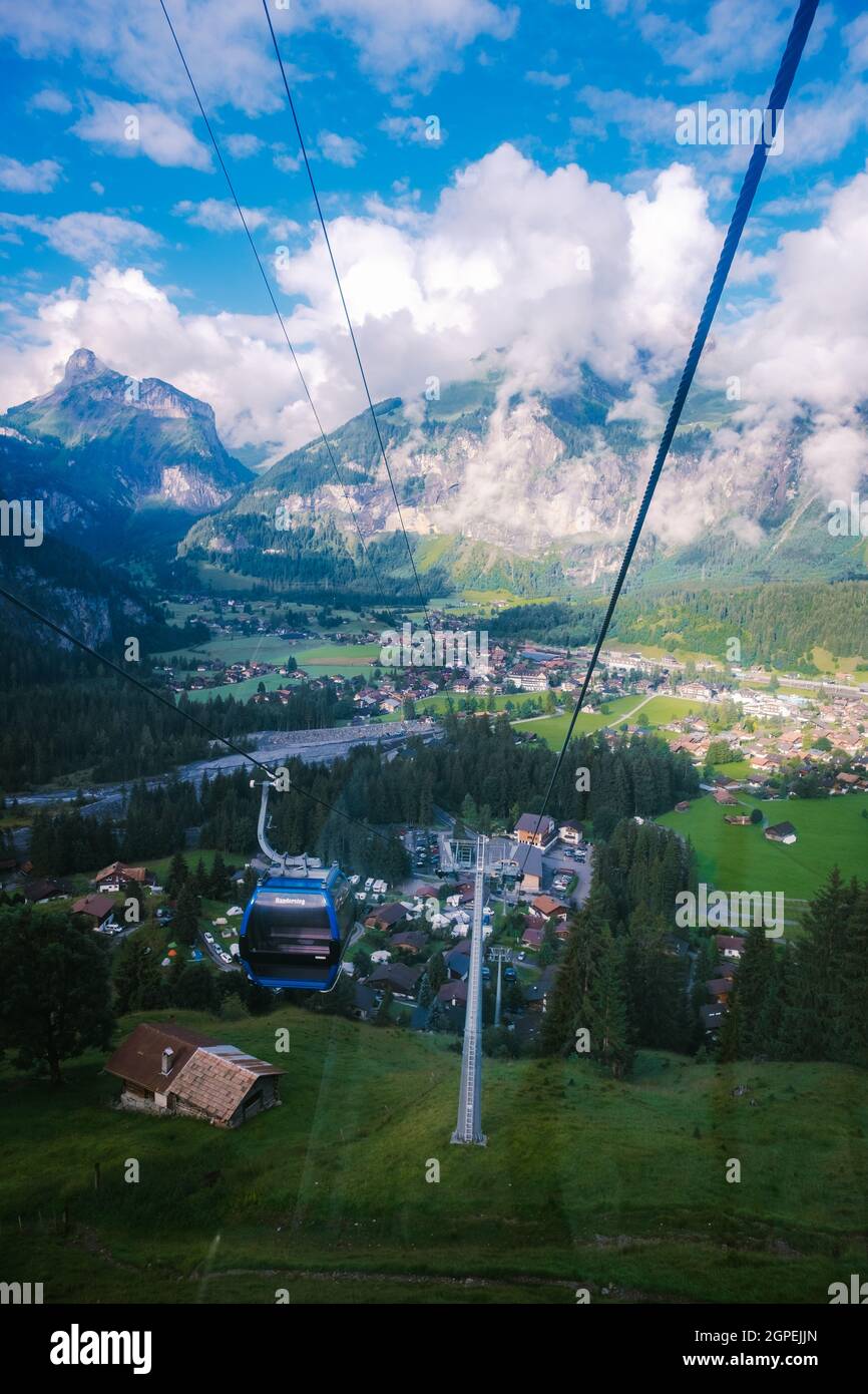 Grindelwald, Switzerland with parts of Mattenberg in the background ...
