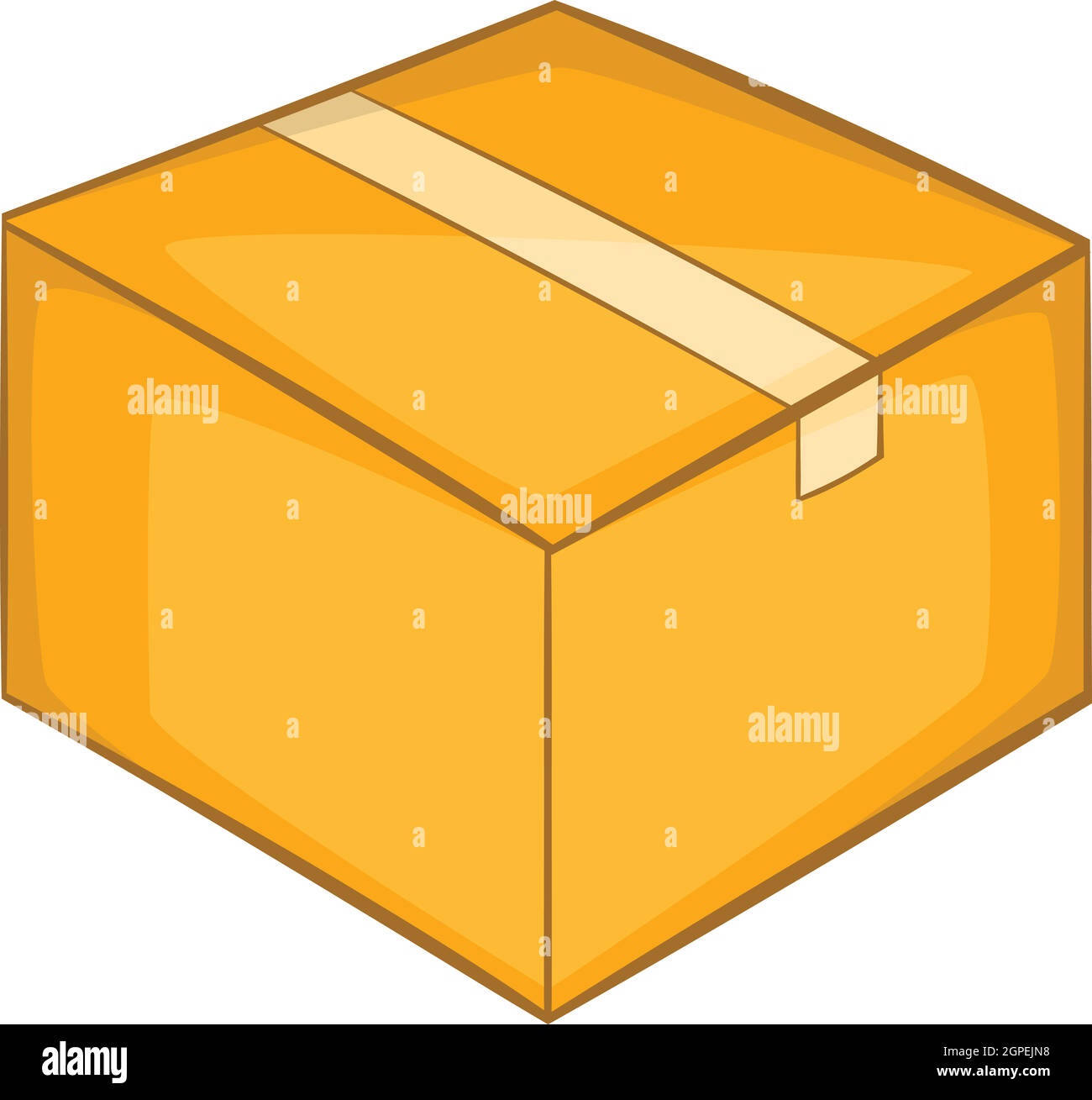 Cardboard box icon, cartoon style Stock Vector Image & Art - Alamy