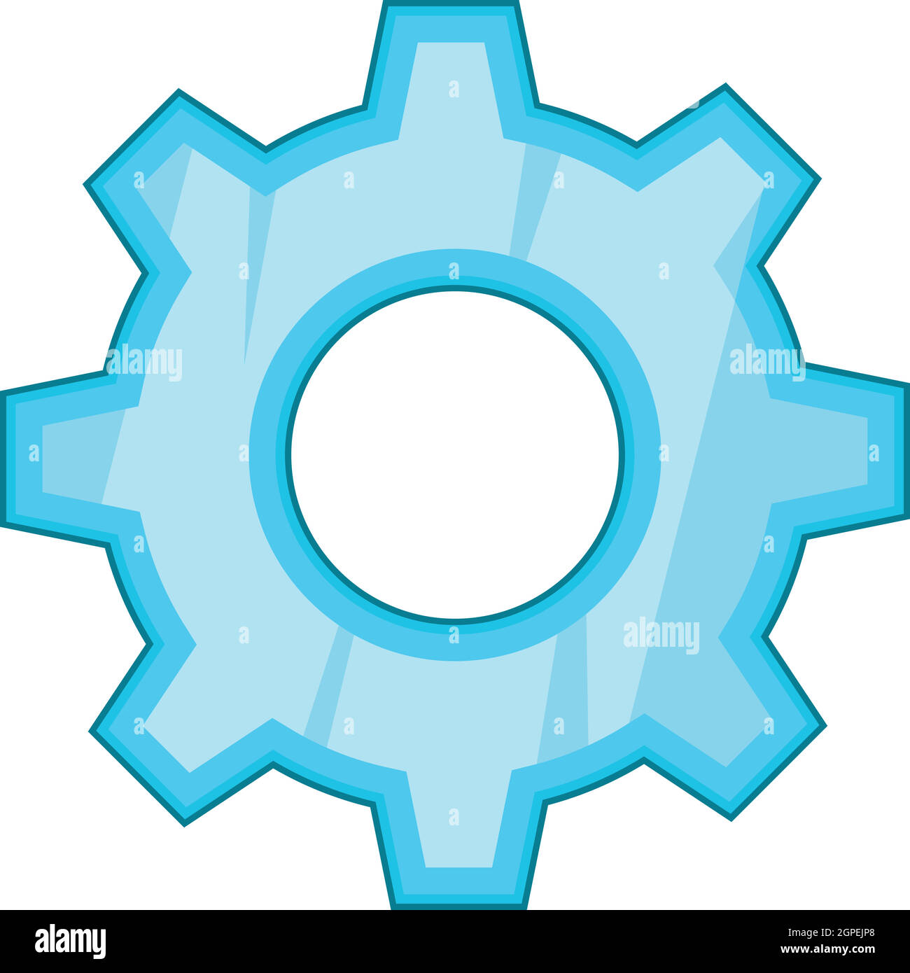 Gear icon, cartoon style Stock Vector Image & Art - Alamy