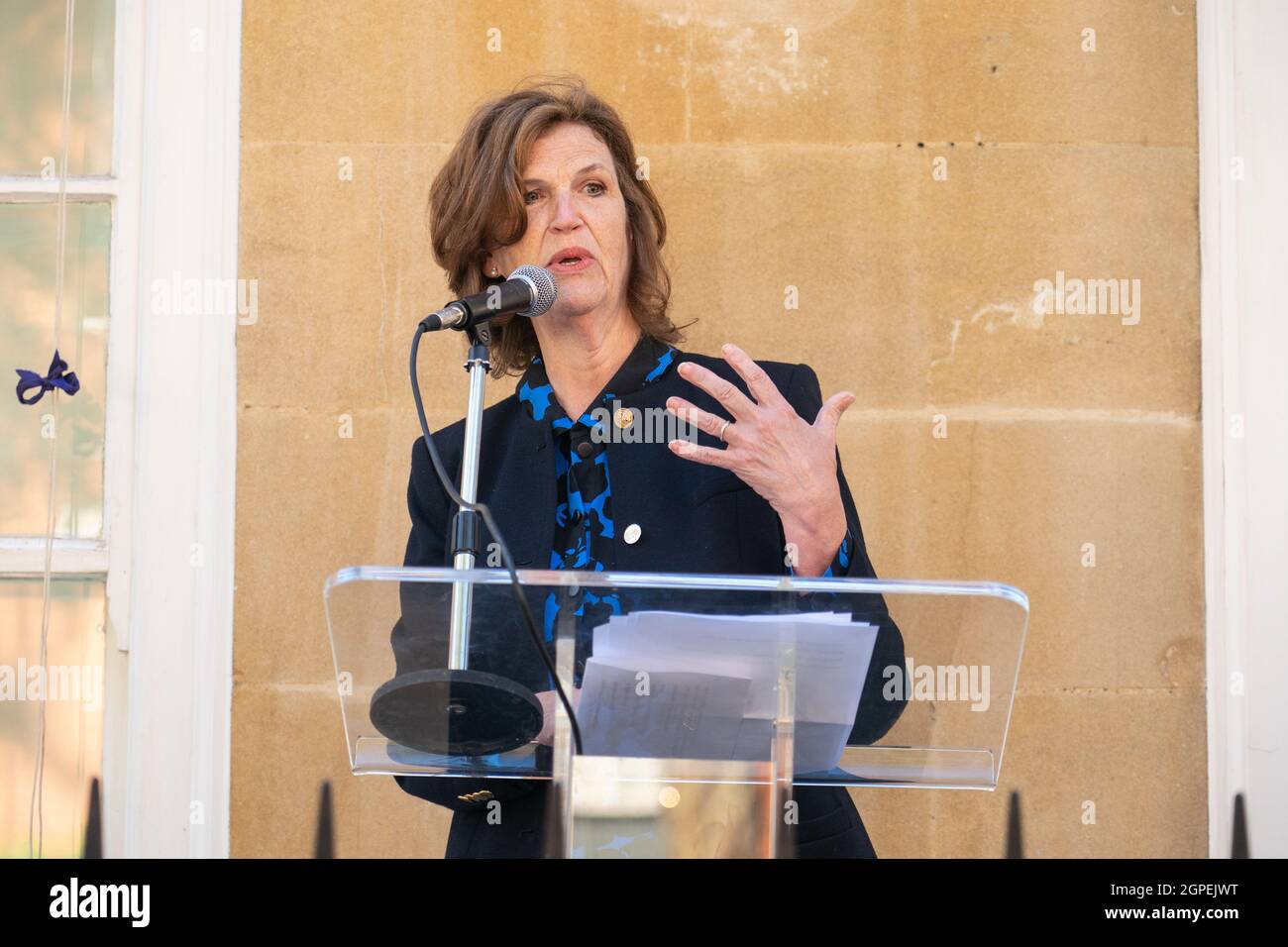 Princess Diana's former flatmate Virginia Clarke speaks at the ...