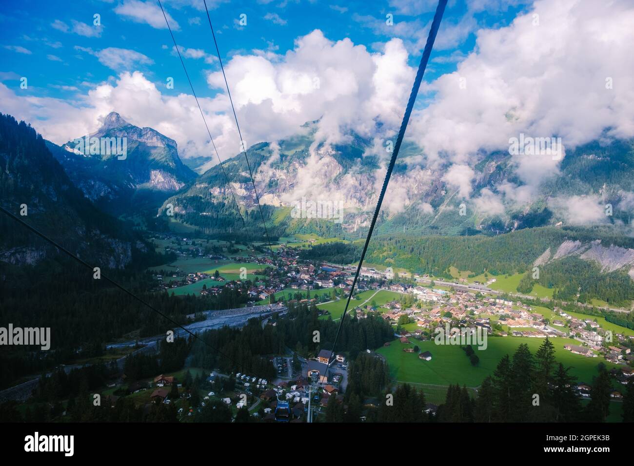Grindelwald, Switzerland with parts of Mattenberg in the background ...