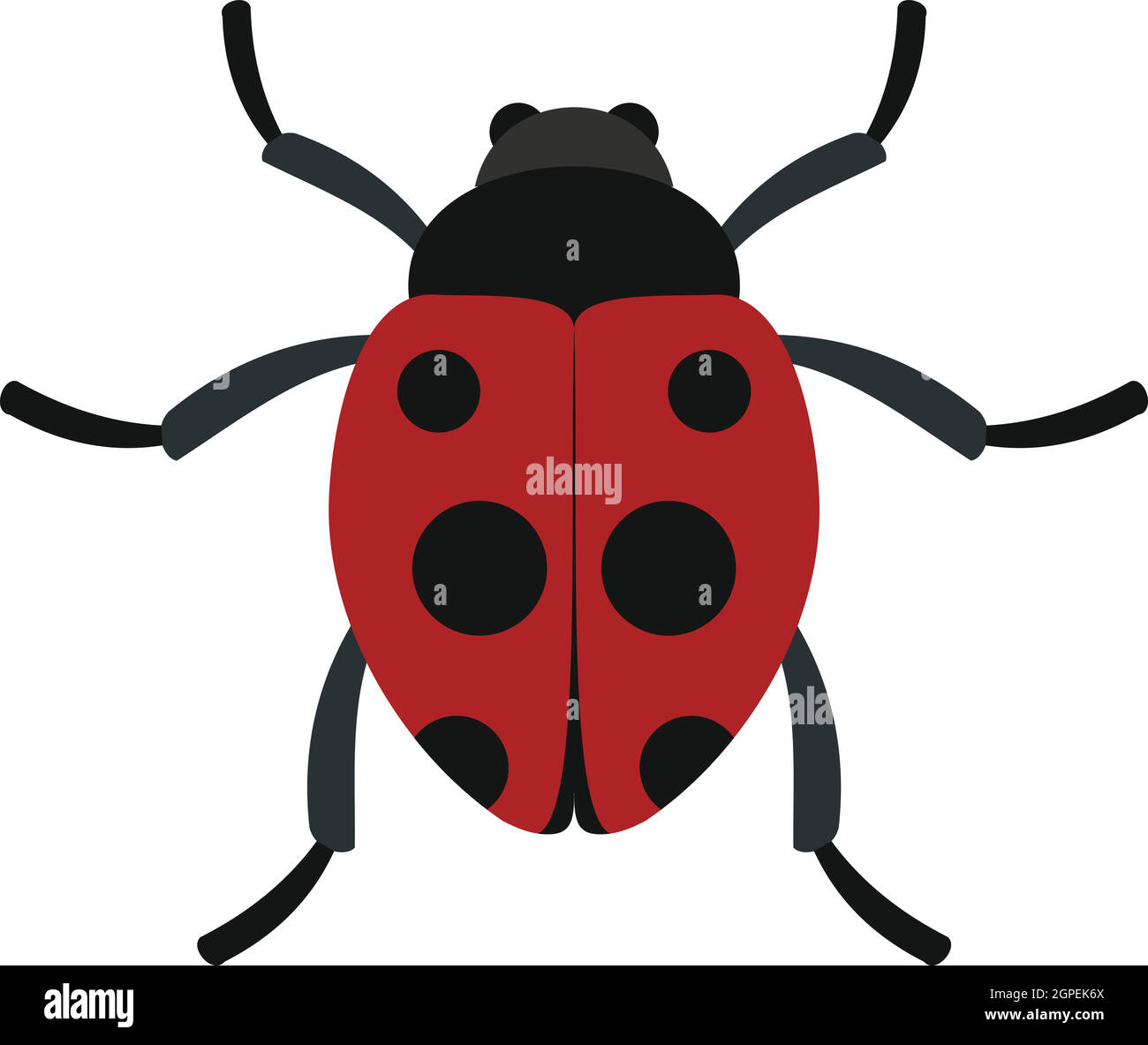 Ladybug icon, flat style Stock Vector Image & Art - Alamy