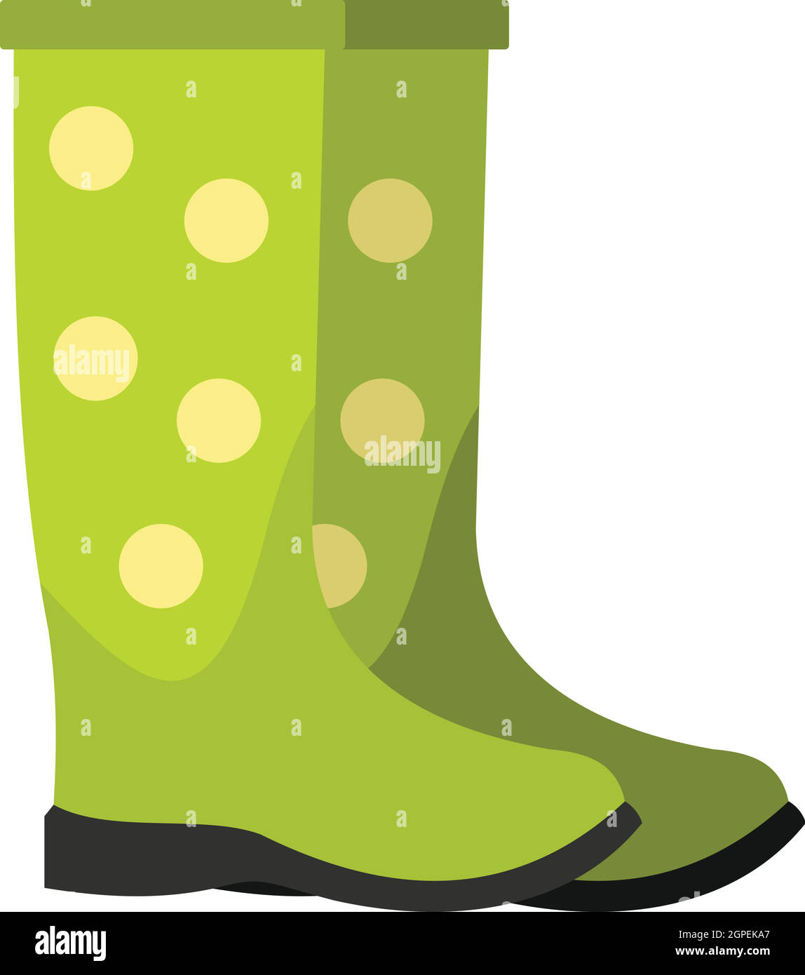 Rubber boots icon, flat style Stock Vector Image & Art - Alamy