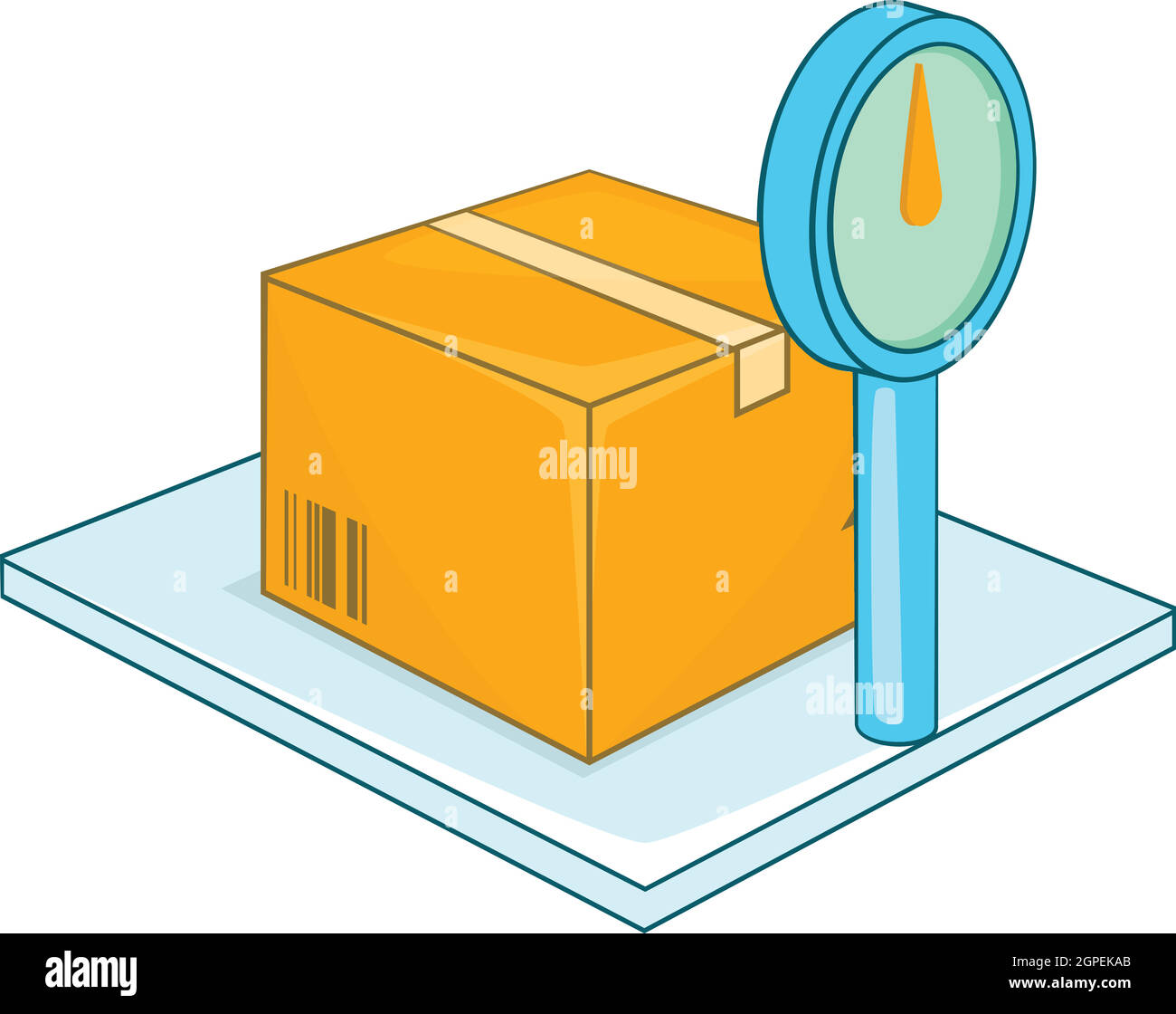 Scales for weighing goods icon, cartoon style Stock Vector Image & Art ...