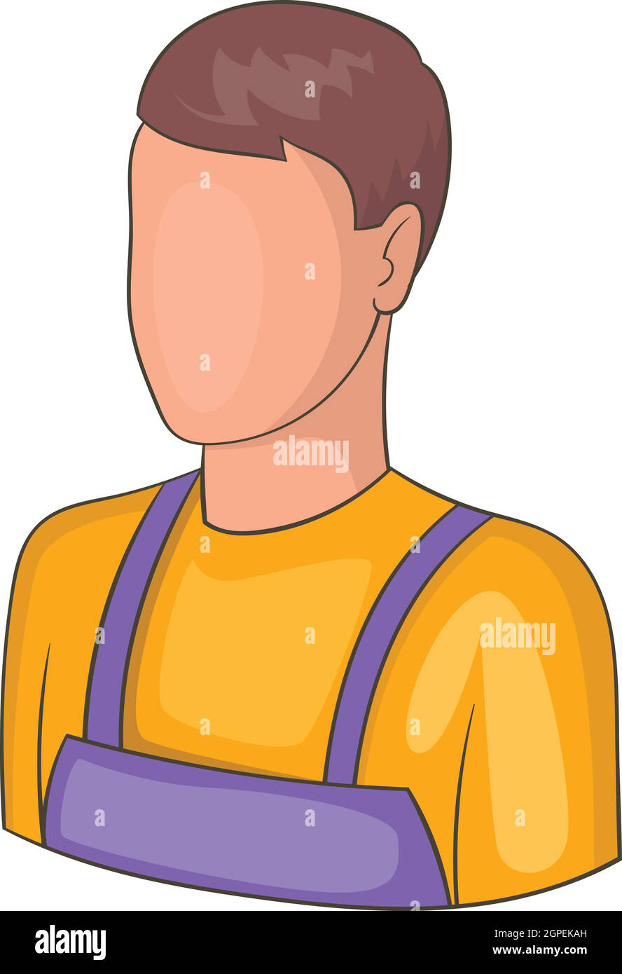 Logistics shipping warehouse worker Stock Vector Images - Alamy