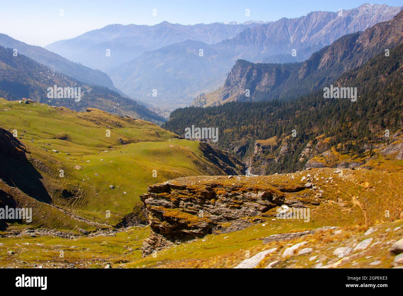 High Altitude and remote Himalayan Landscape, Himalayas, Himachal ...