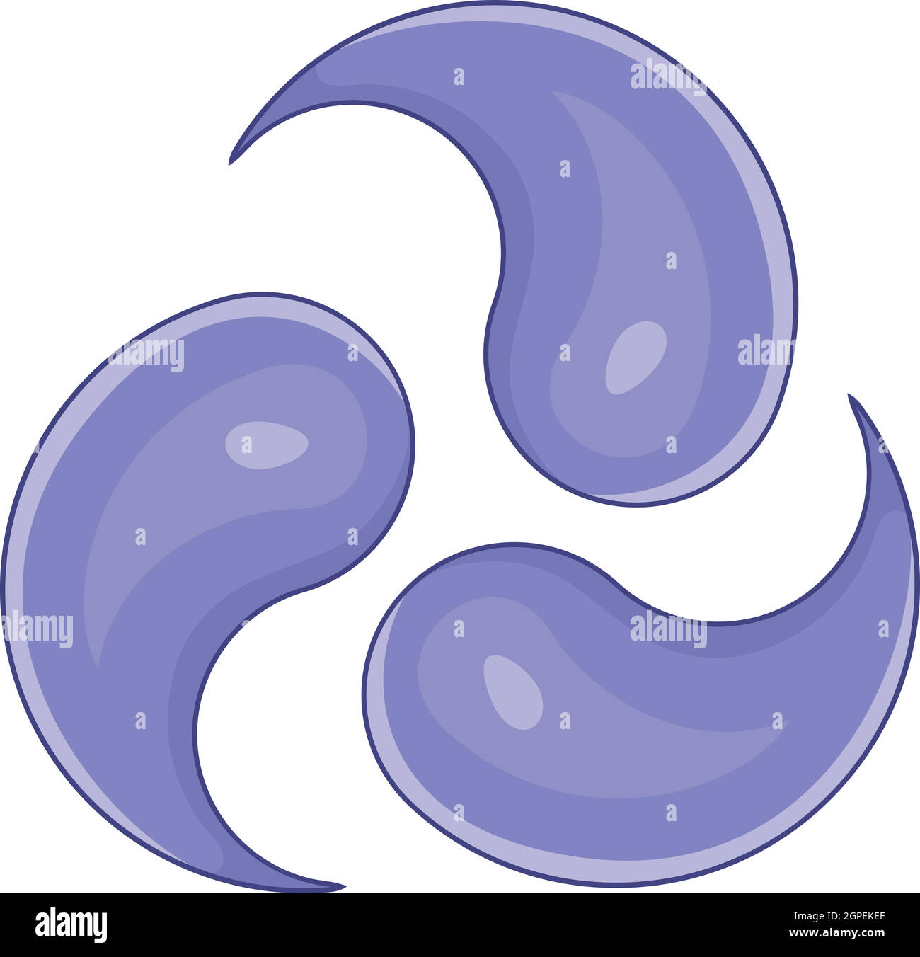 Colorful abstract swirl icon, cartoon style Stock Vector Image & Art ...