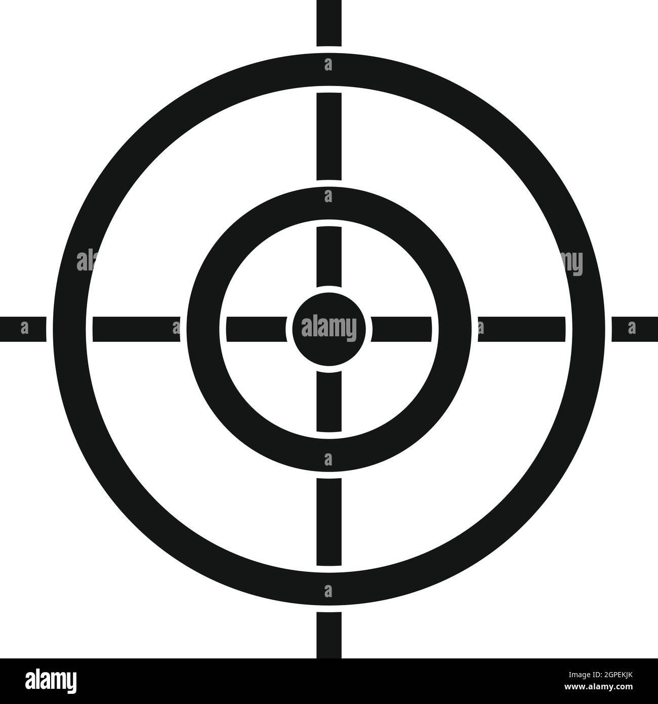 Target icon, simple style Stock Vector Image & Art - Alamy