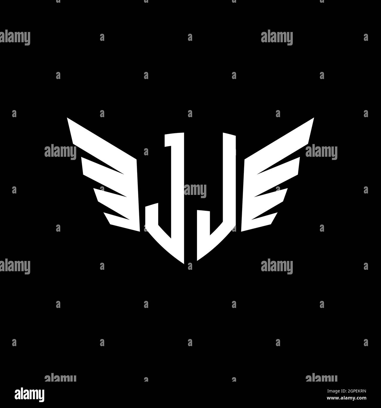 JL Monogram Logo geometric initial with wing shape style design ...