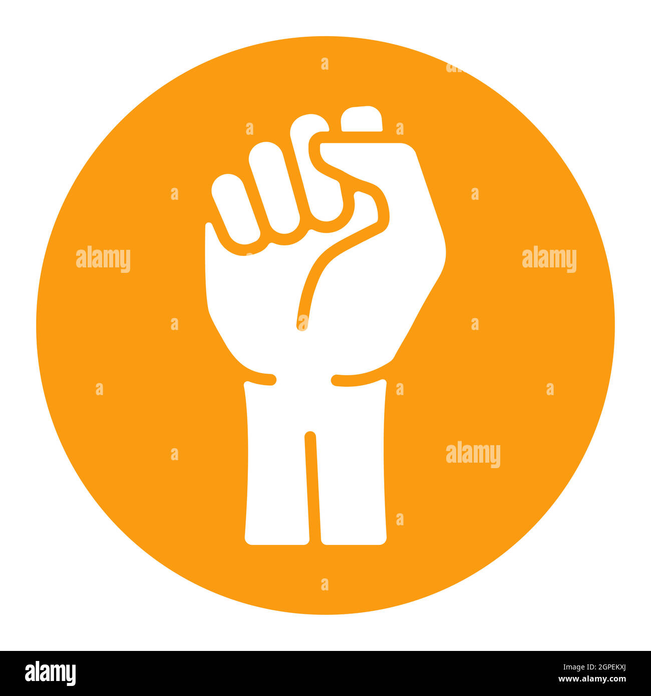 Raised fist Stock Vector Images - Alamy