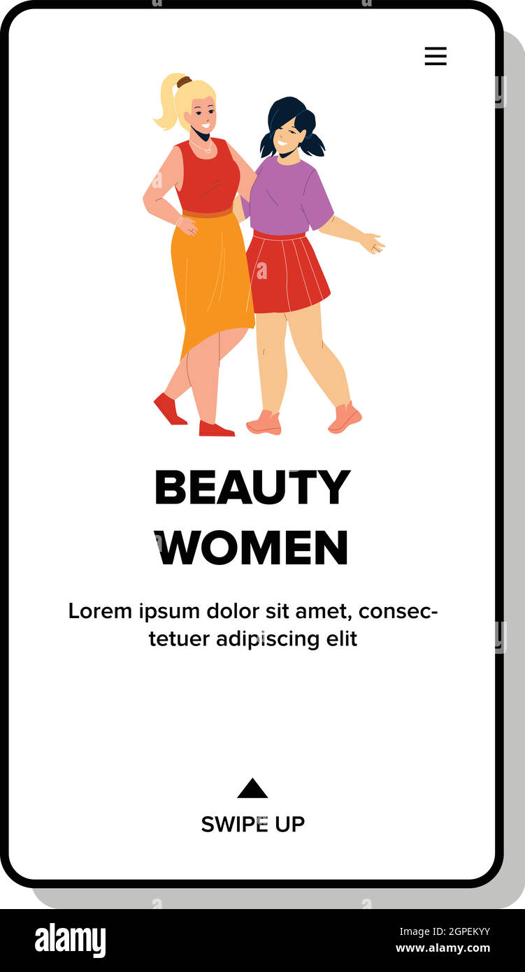 Beauty Women Embracing Together In Club Vector Stock Vector Image & Art ...