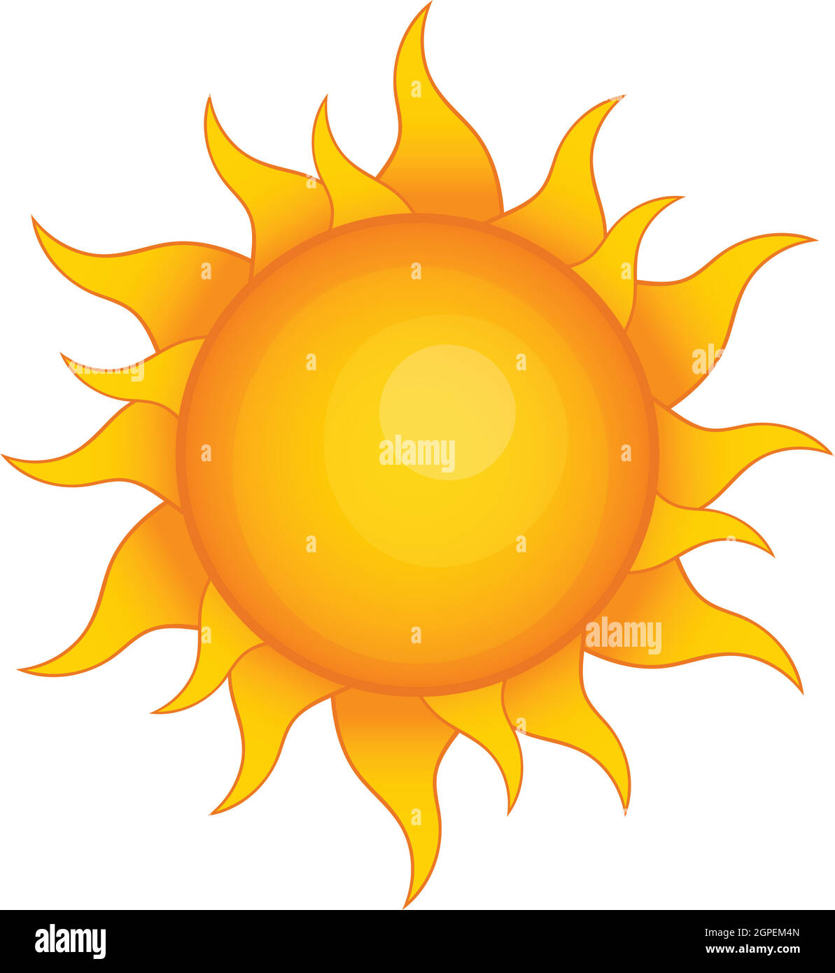 Sun icon, cartoon style Stock Vector Image & Art - Alamy