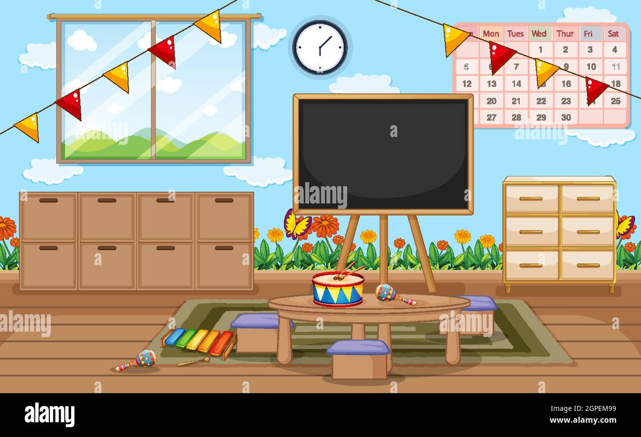 Kindergarten Classroom Background