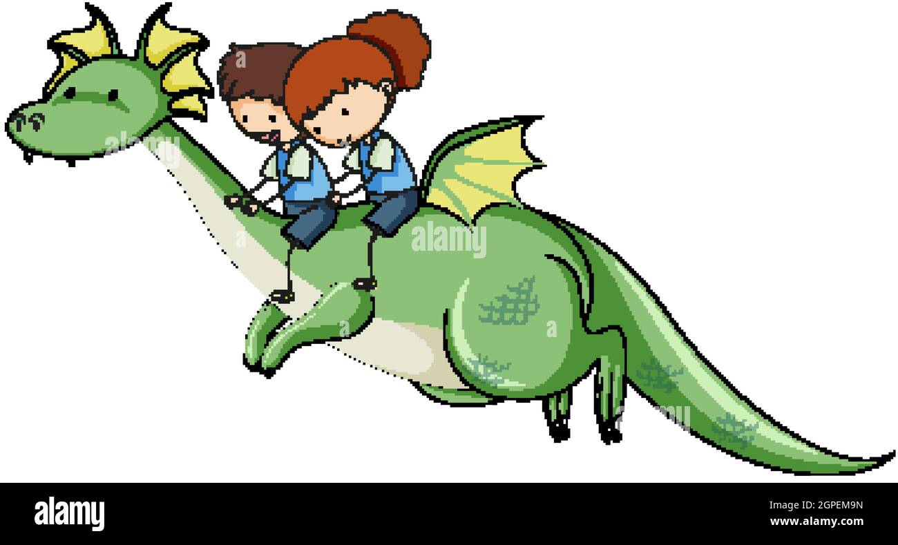 Flying fantasy animal ride Stock Vector Images - Alamy