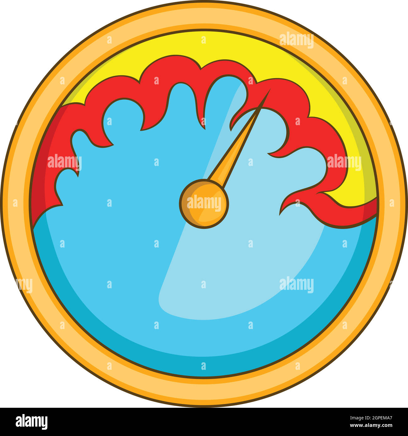 Exclusive speedometer icon, cartoon style Stock Vector Image & Art - Alamy