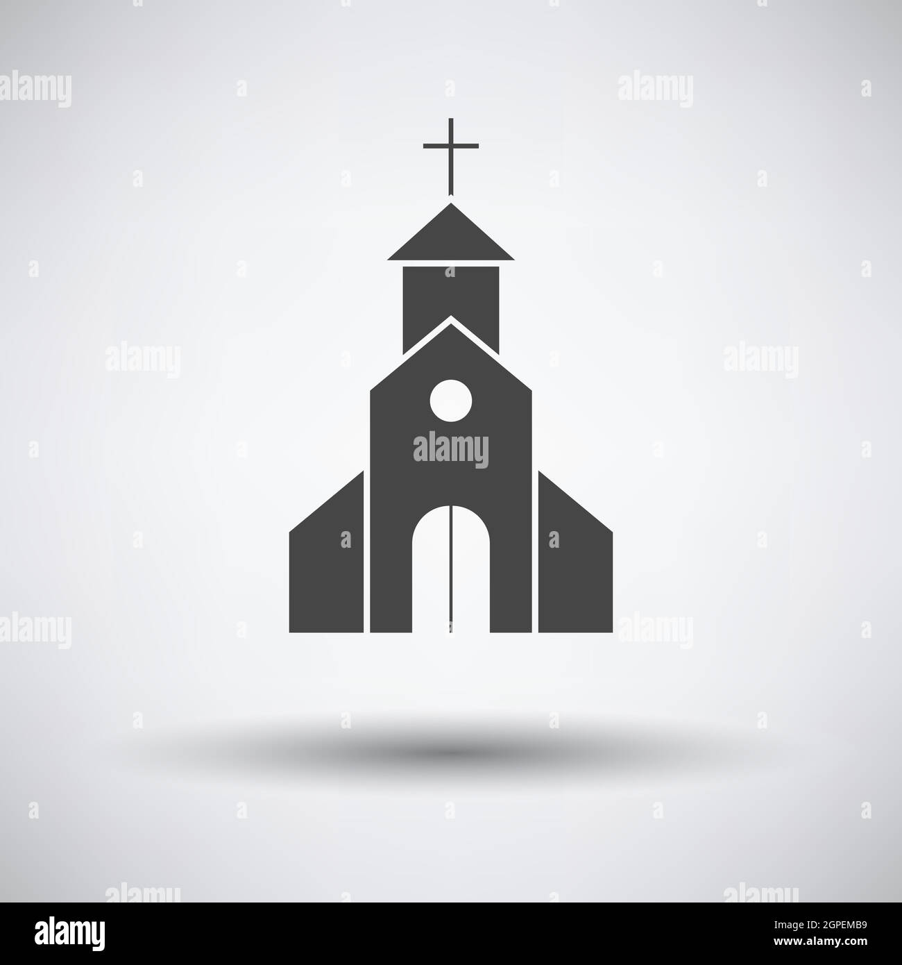 Old round church Stock Vector Images - Alamy
