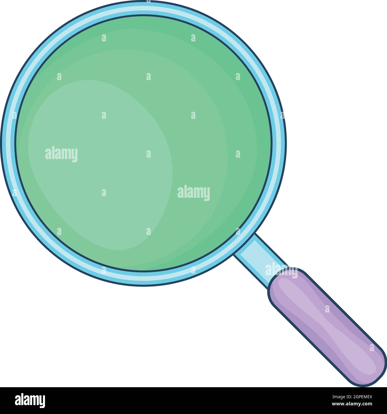 Cartoon magnifying glass hi-res stock photography and images - Alamy