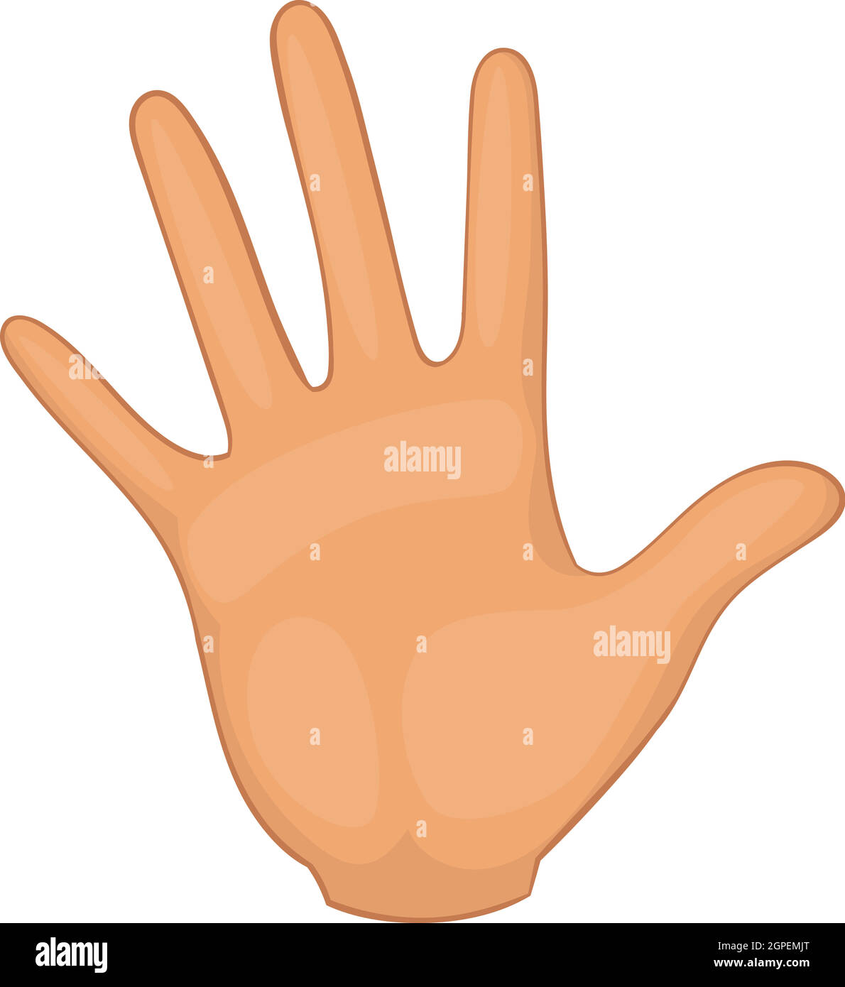 Cartoon open hand symbol Stock Vector Images - Alamy