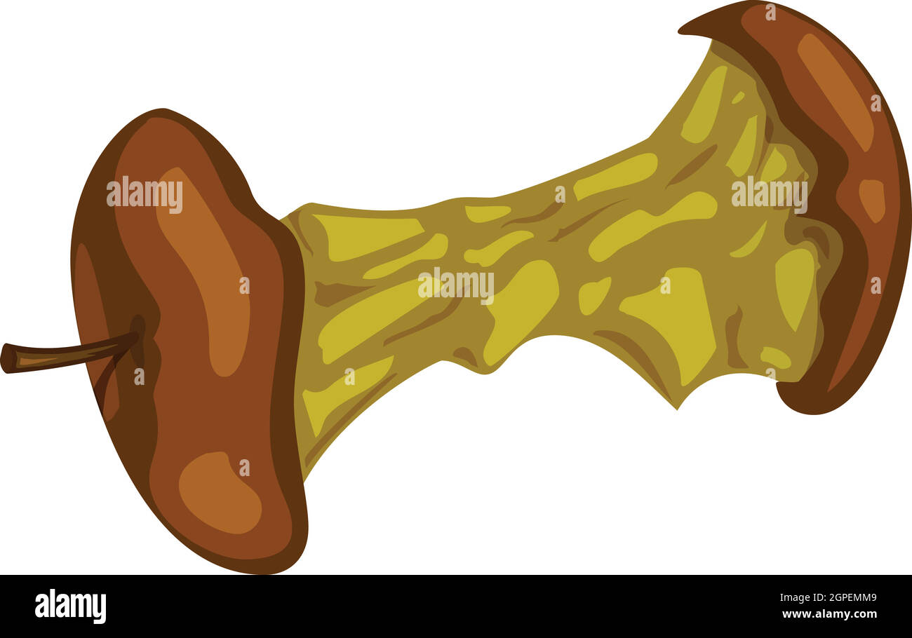 Apple core illustration Stock Vector Images - Alamy