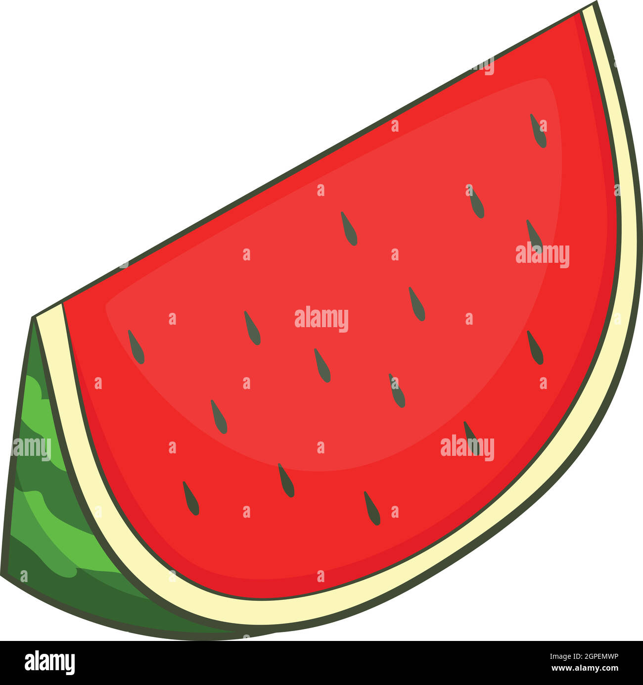 Watermelon icon, cartoon style Stock Vector Image & Art - Alamy