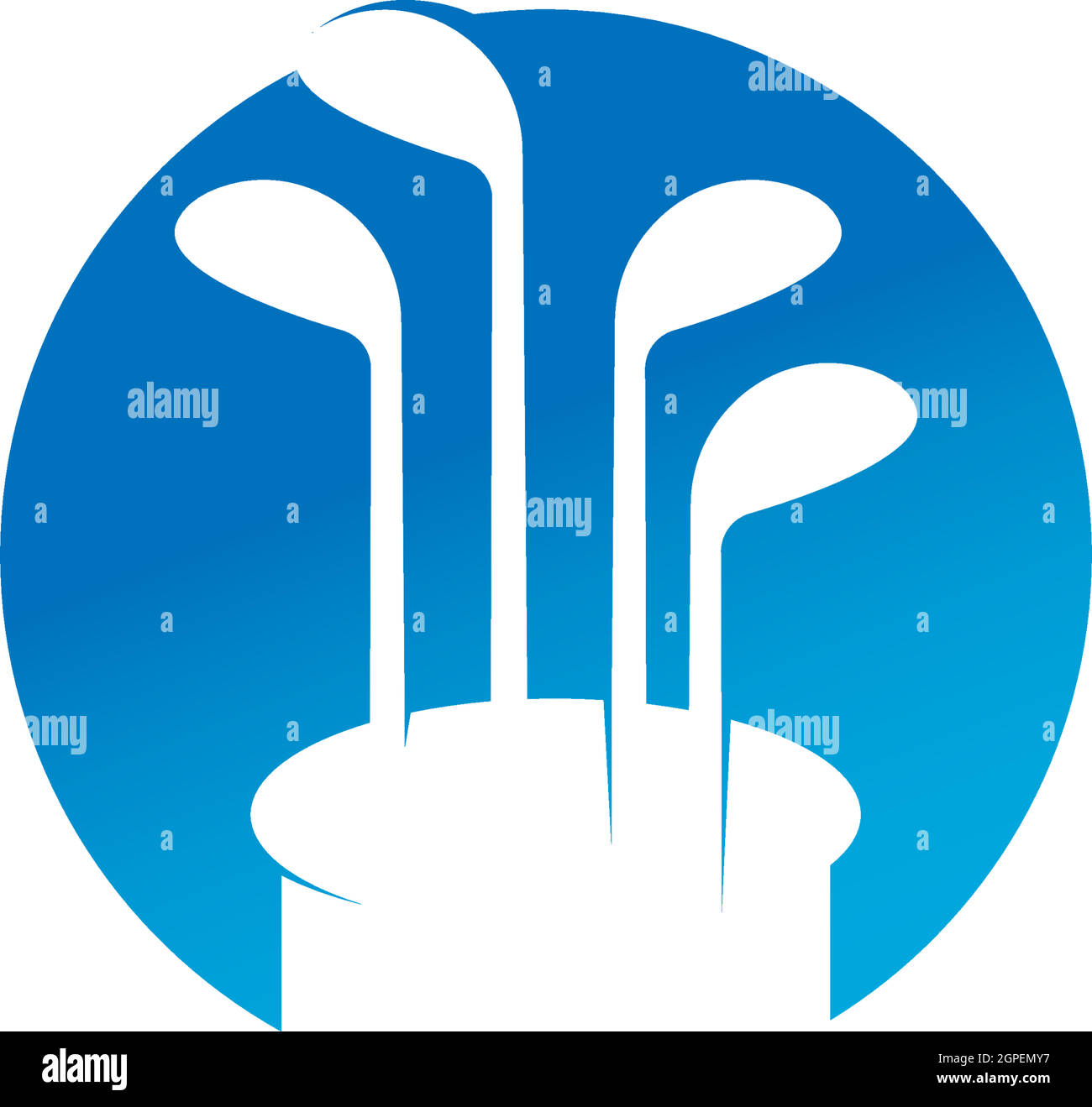 Golf logo icon template creative design illustration Stock Vector Image ...