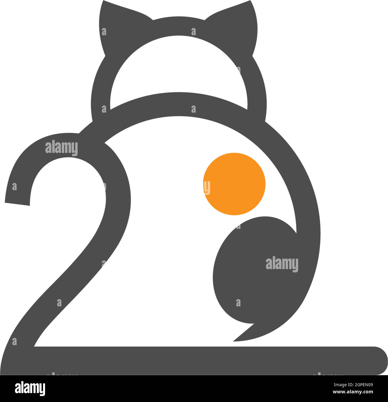 2 head, icon Stock Vector Images - Alamy